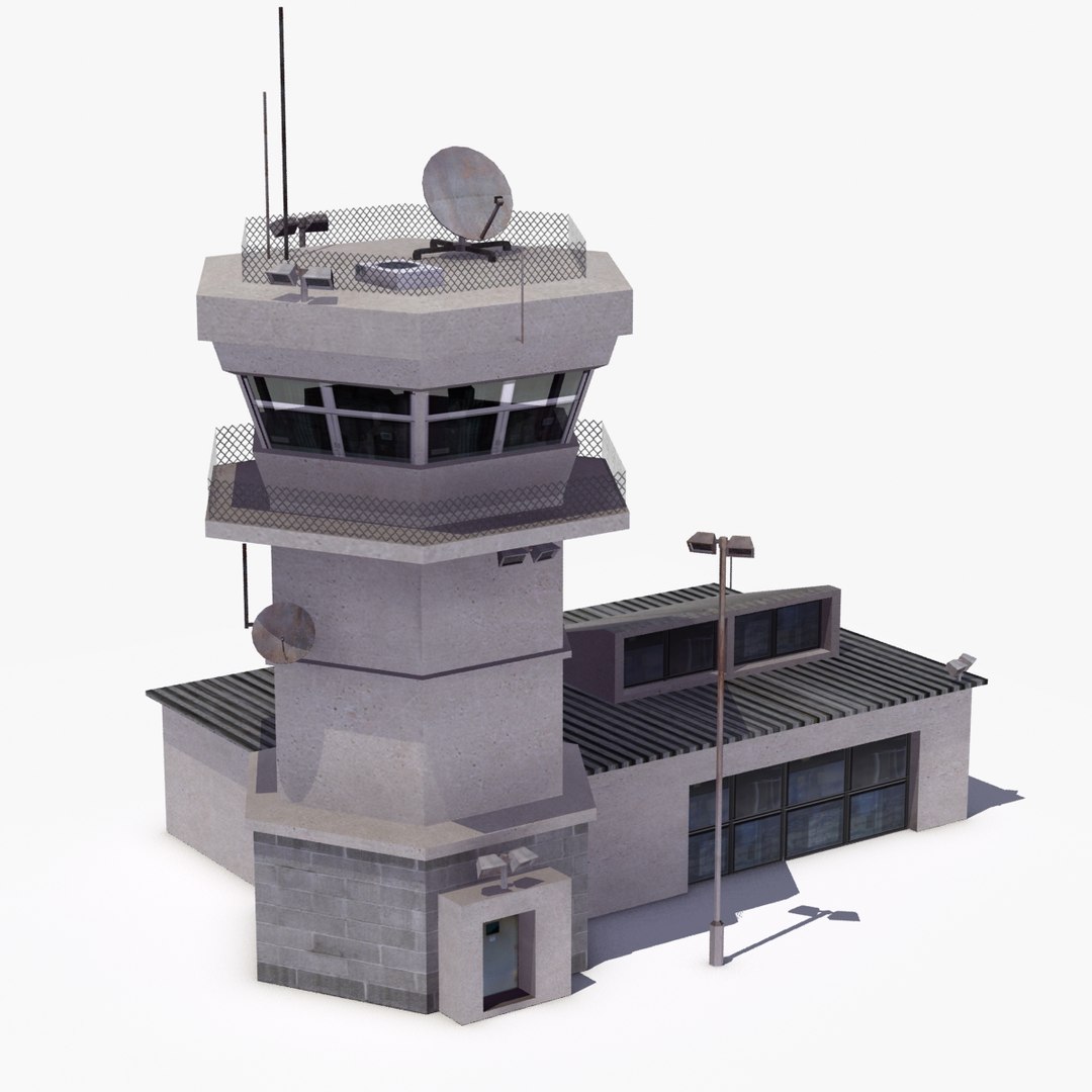3d Air Control Tower Model