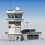 3d air control tower model