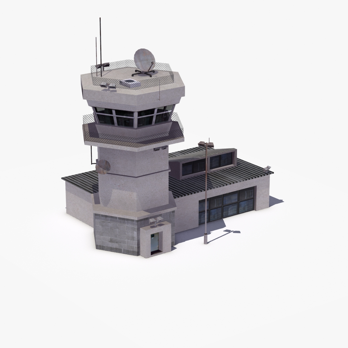 3d air control tower model