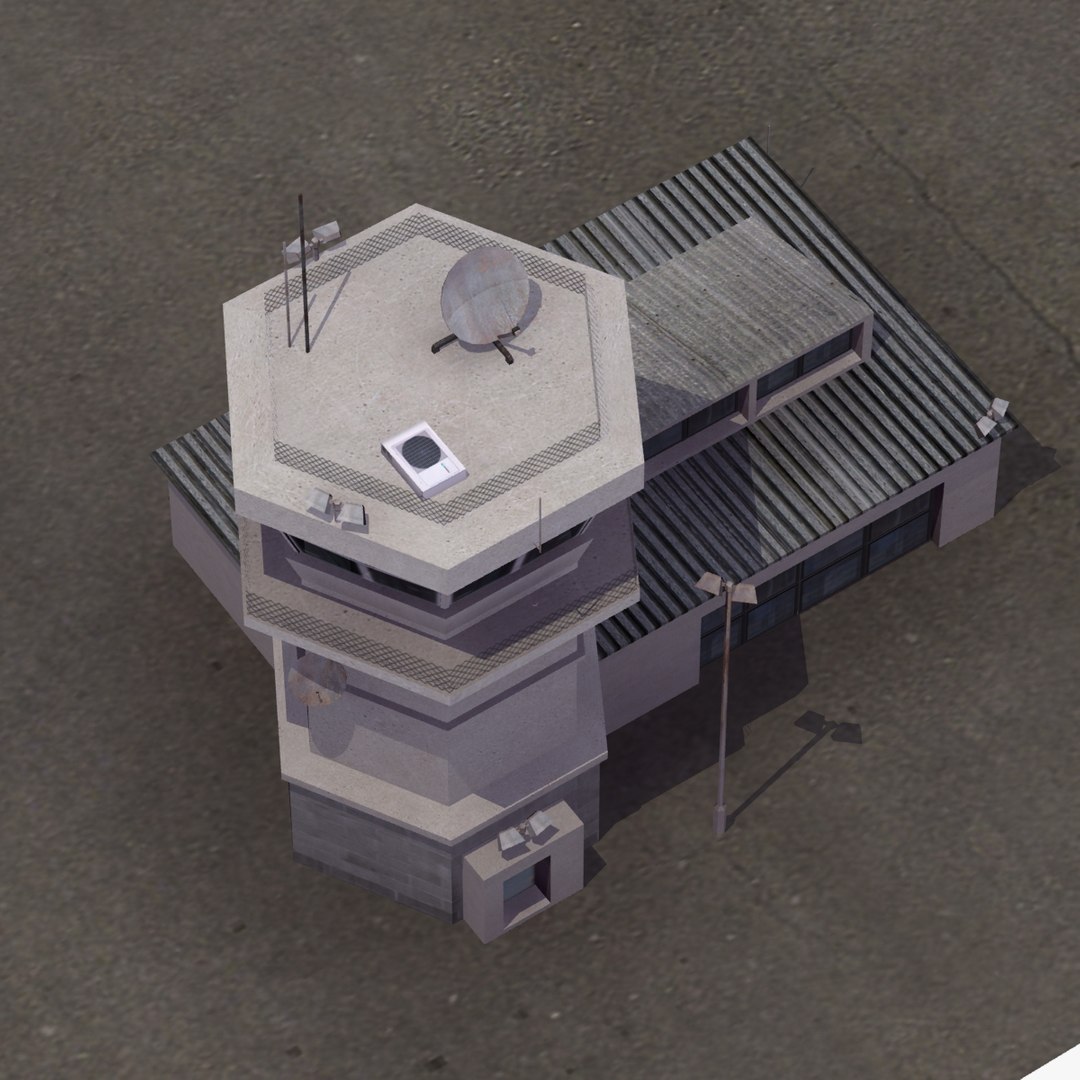3d Air Control Tower Model