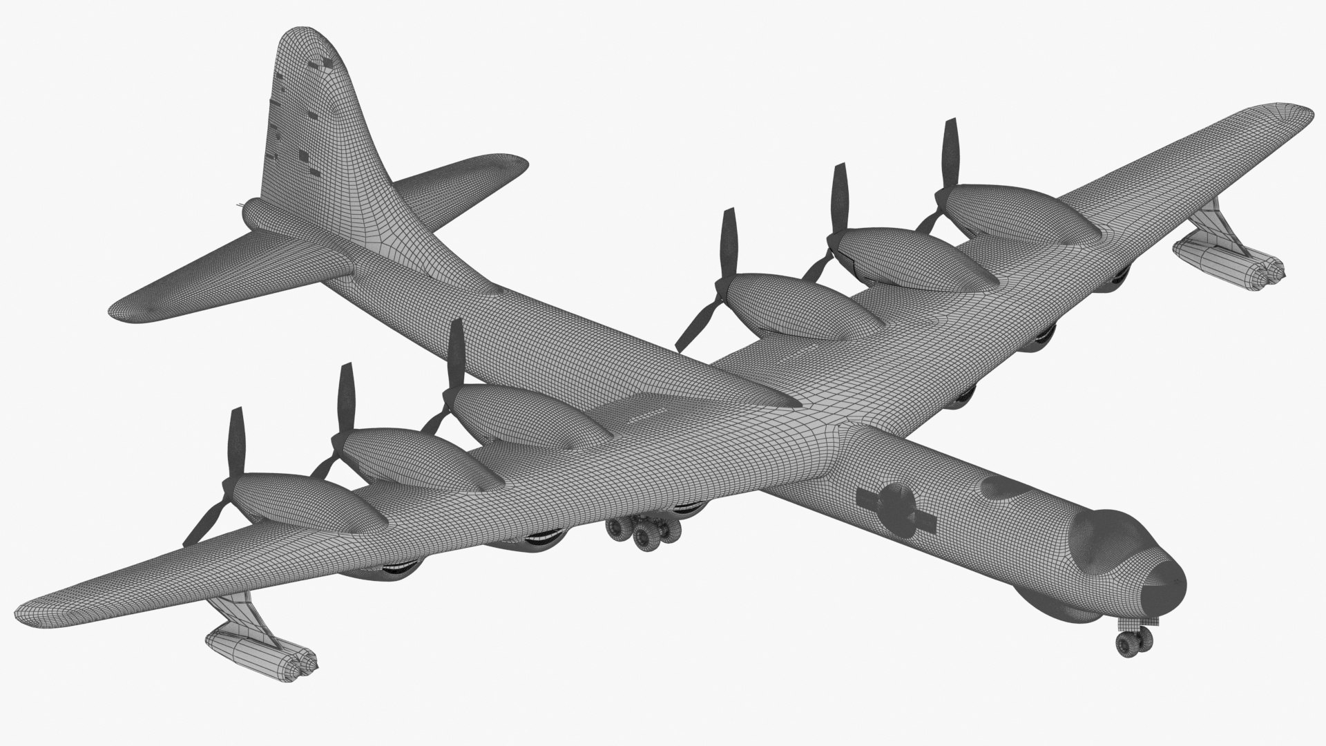 Convair B-36 Peacemaker 3D - TurboSquid 1817447