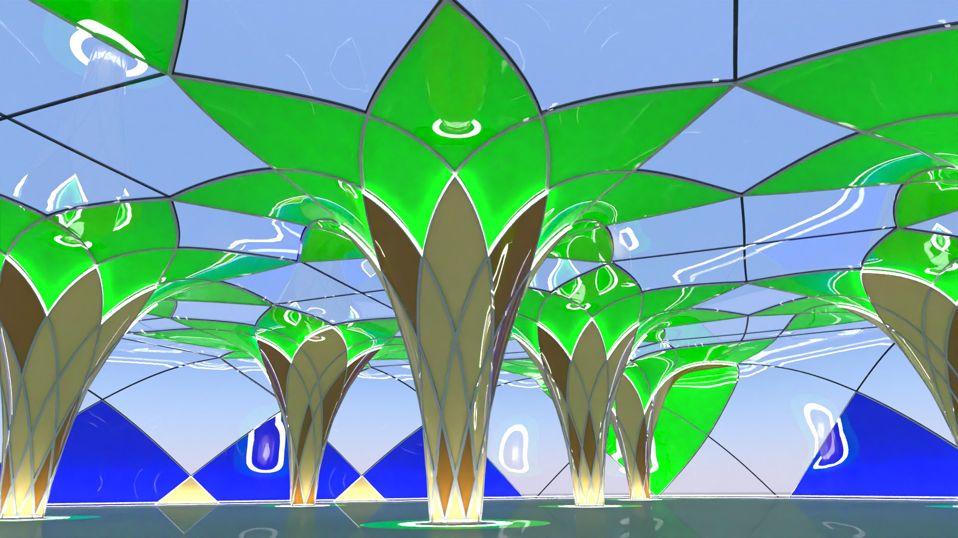 3D Model Organic Building Interior - TurboSquid 2054200