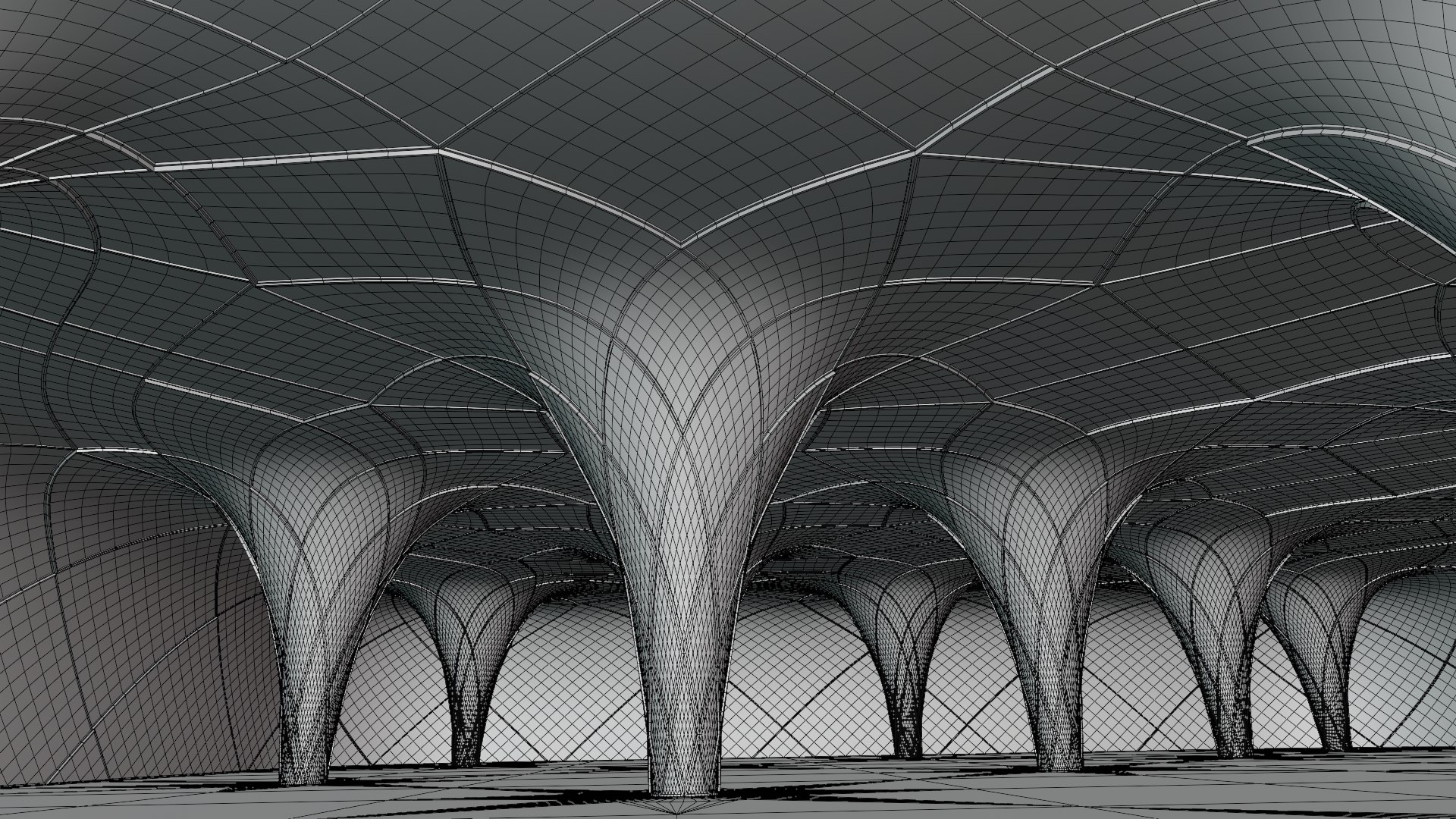 3D Model Organic Building Interior - TurboSquid 2054200