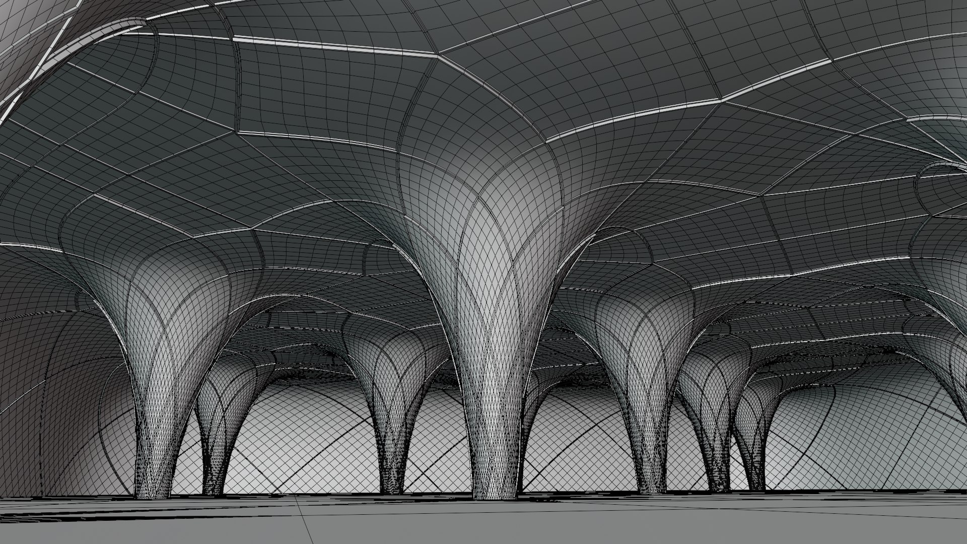 3D Model Organic Building Interior - TurboSquid 2054200