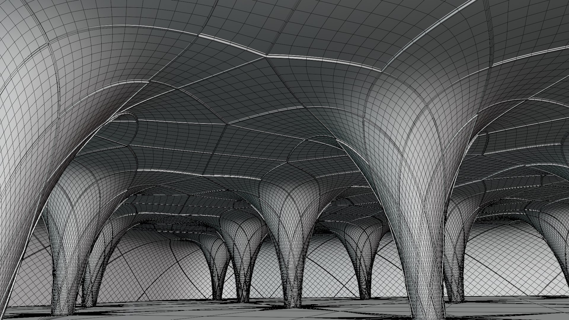 3D Model Organic Building Interior - TurboSquid 2054200