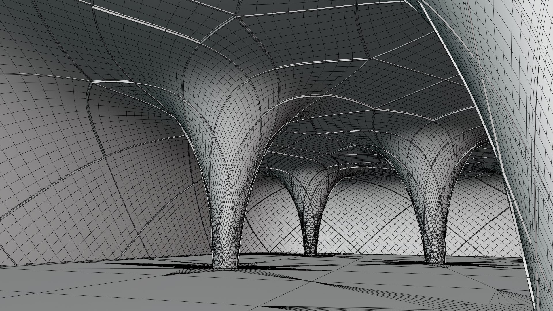 3D Model Organic Building Interior - TurboSquid 2054200