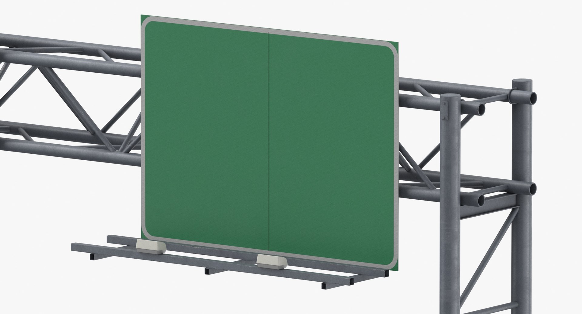 3D Green Direction Highway Signs 02 Blank And Labeled - TurboSquid 1893607