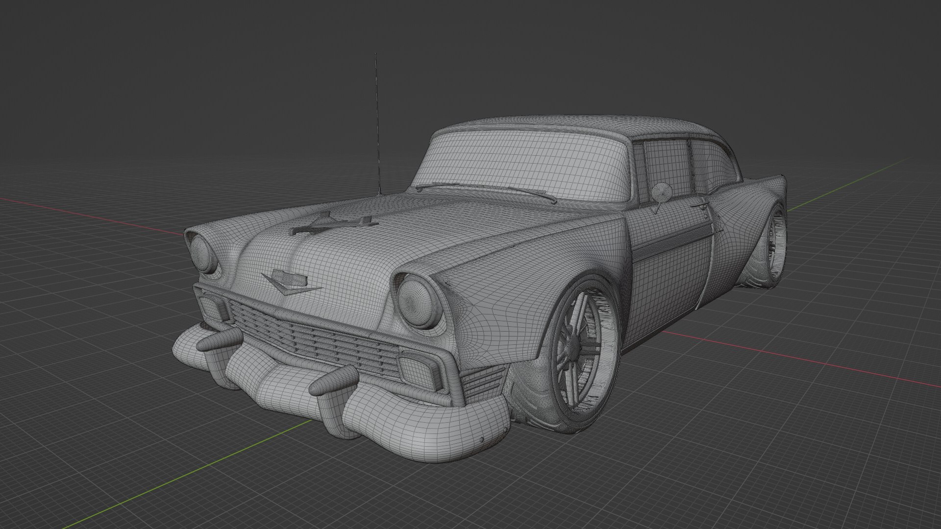 Chevrolet Bel Air 1957 Modified 3D Model - TurboSquid 2114027