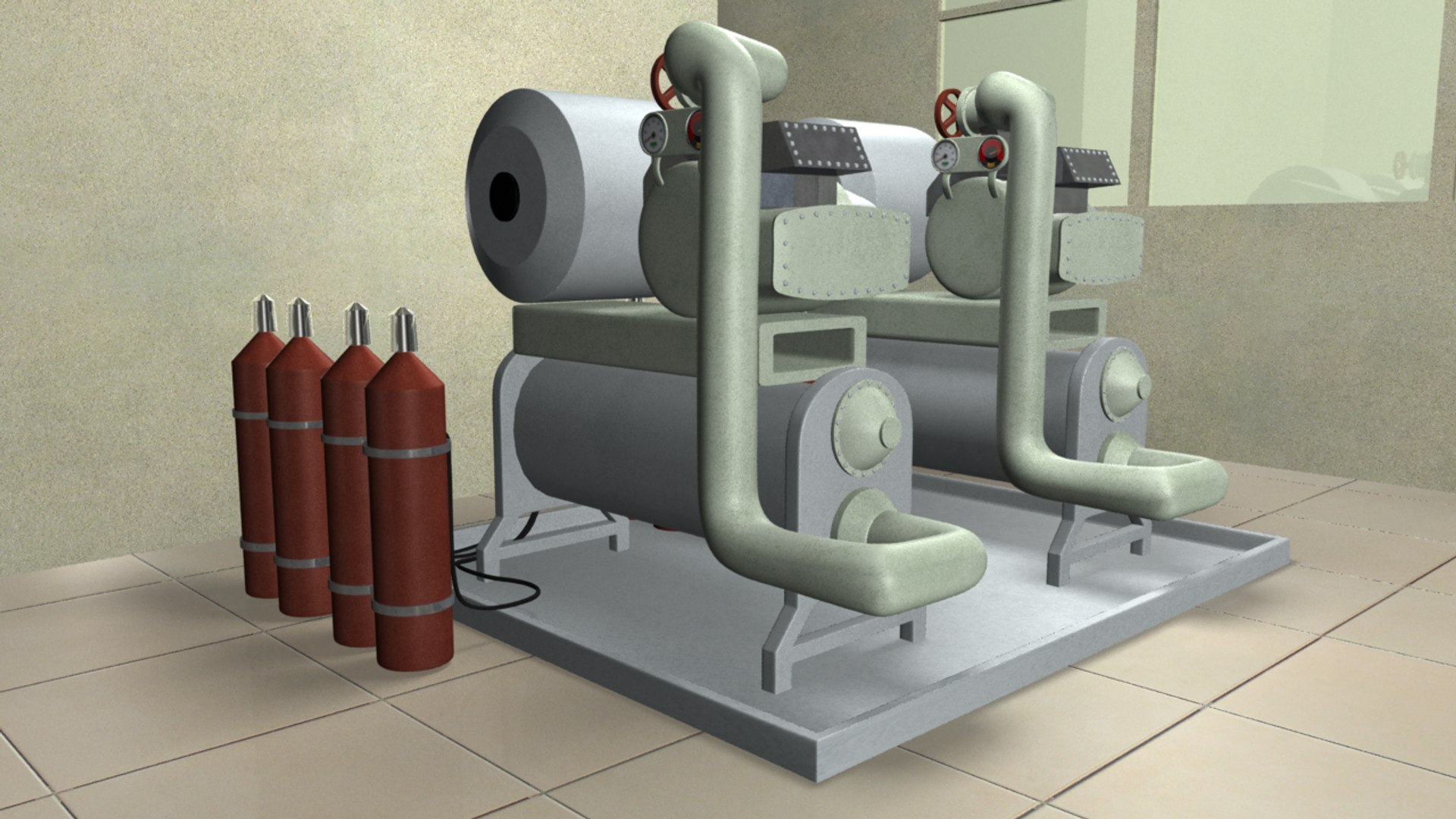 3d refrigerant model