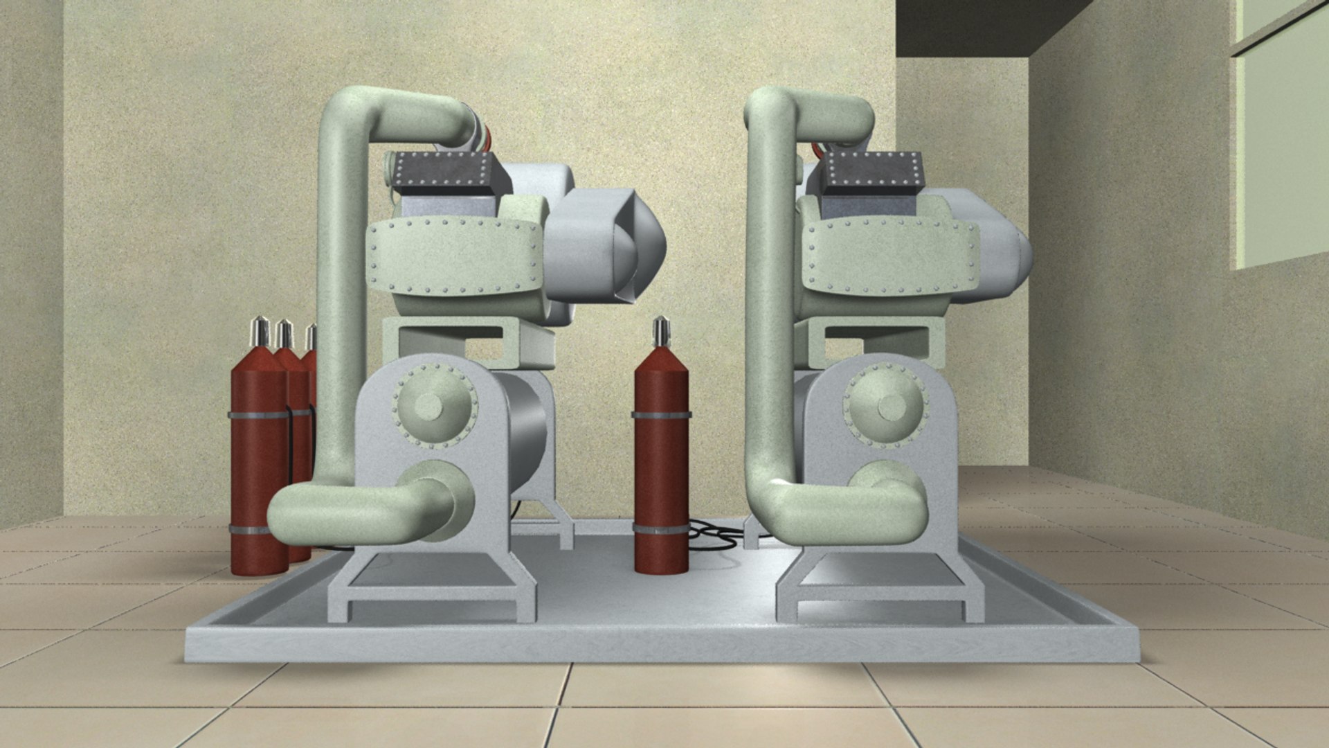 3d refrigerant model