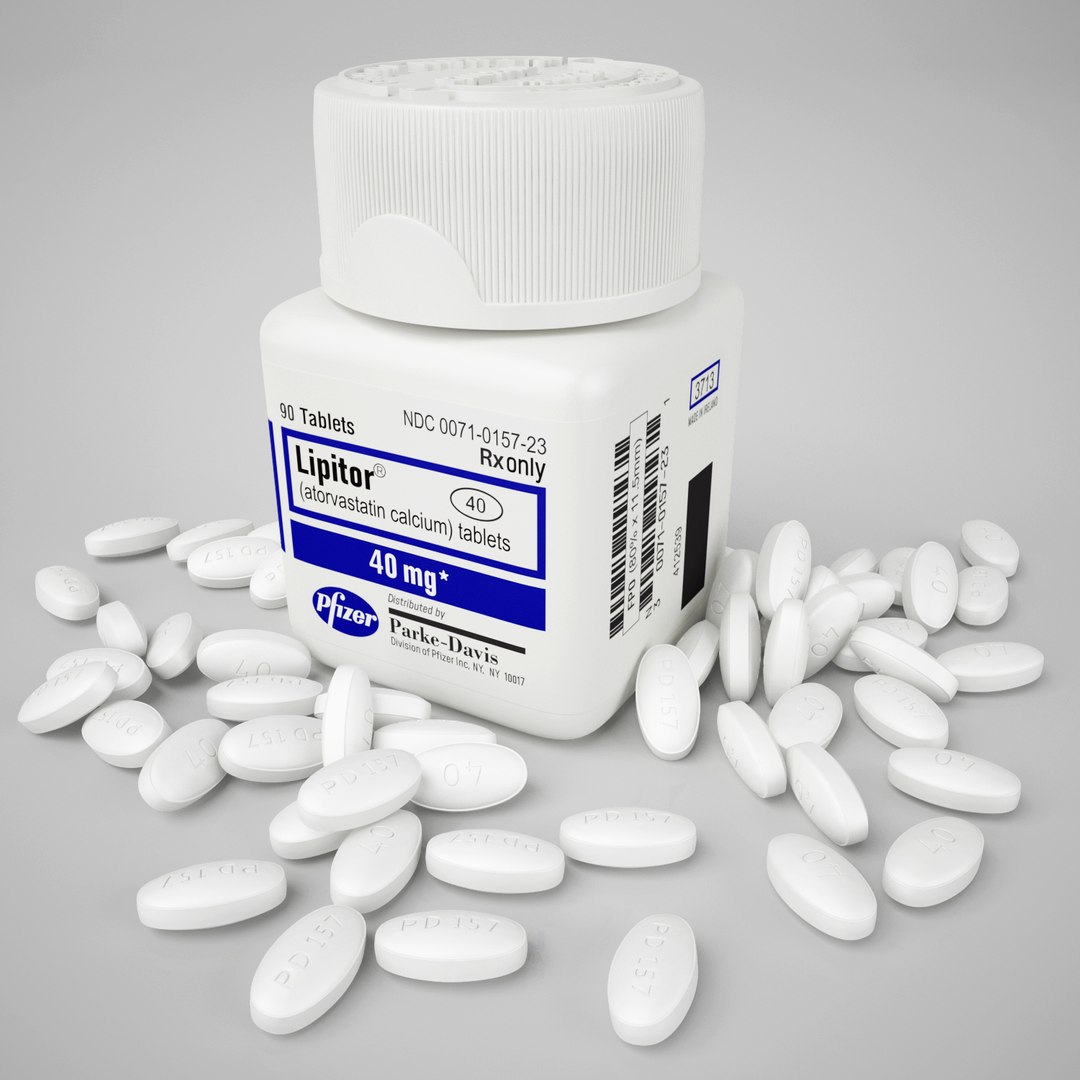 Medicine Pfizer Lipitor Tablets 3D Model - TurboSquid 1379760
