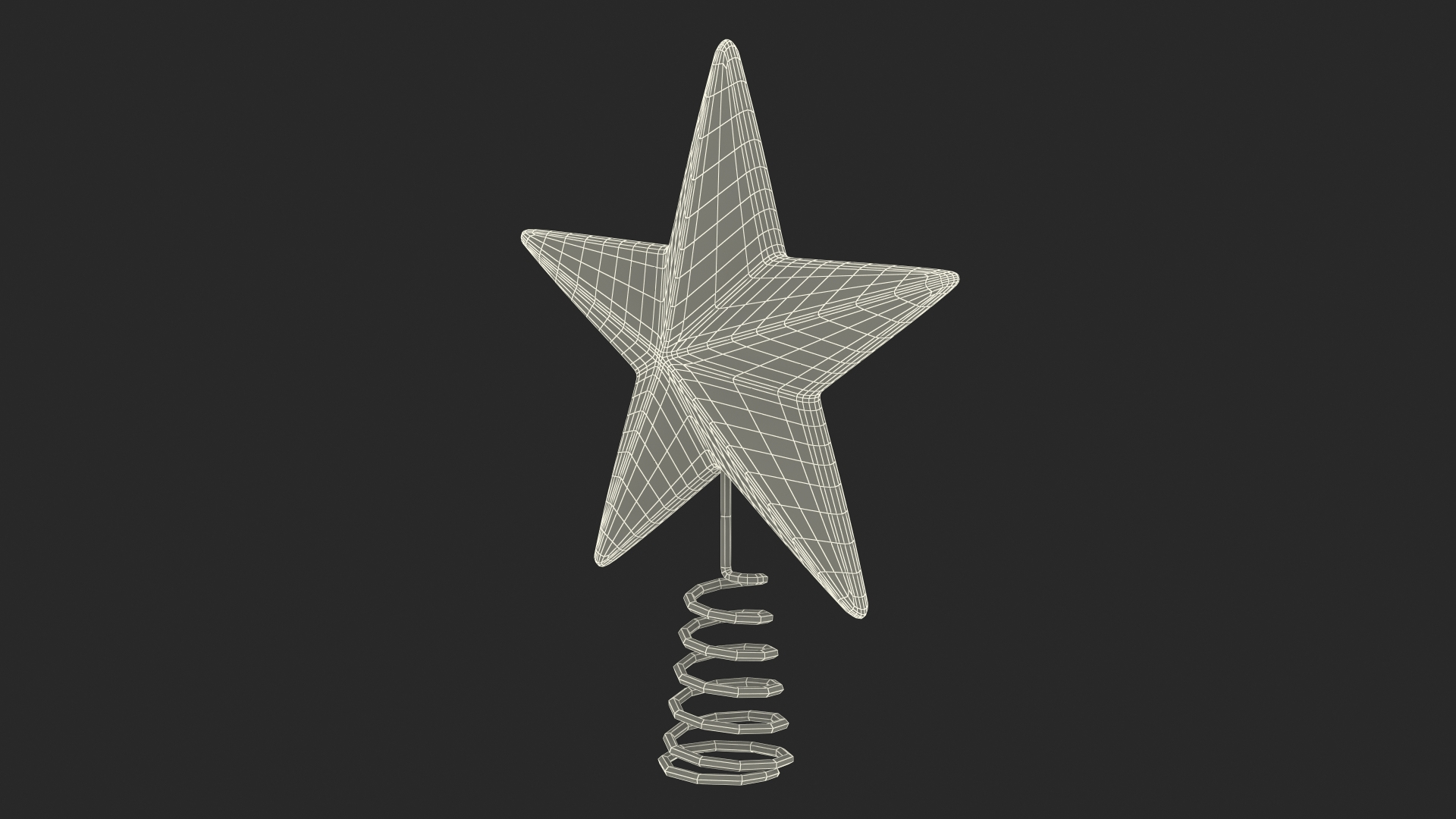 Gold Star Tree Topper 3D Model - TurboSquid 1457682