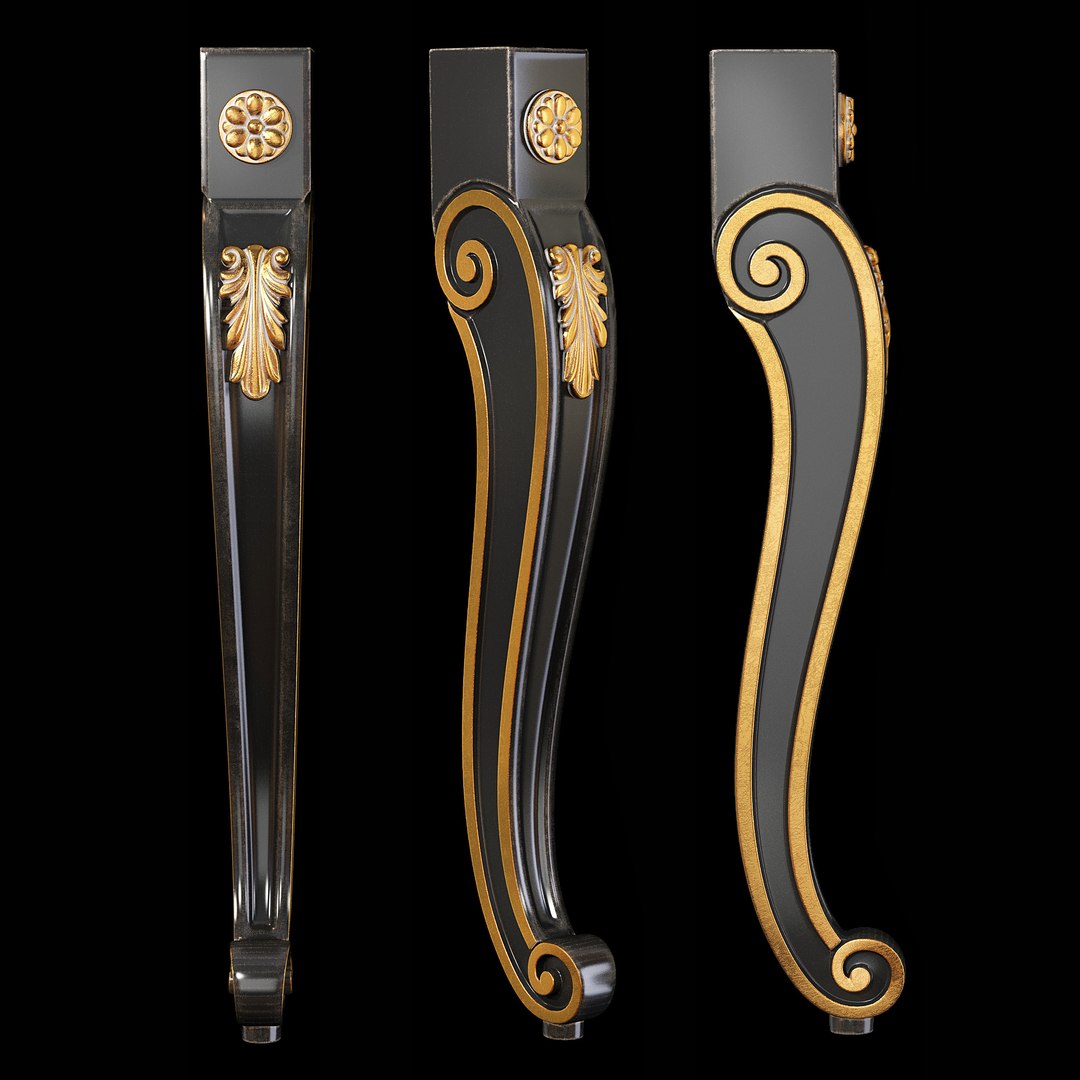 Classic Leg 025 3D Model - TurboSquid 1752361