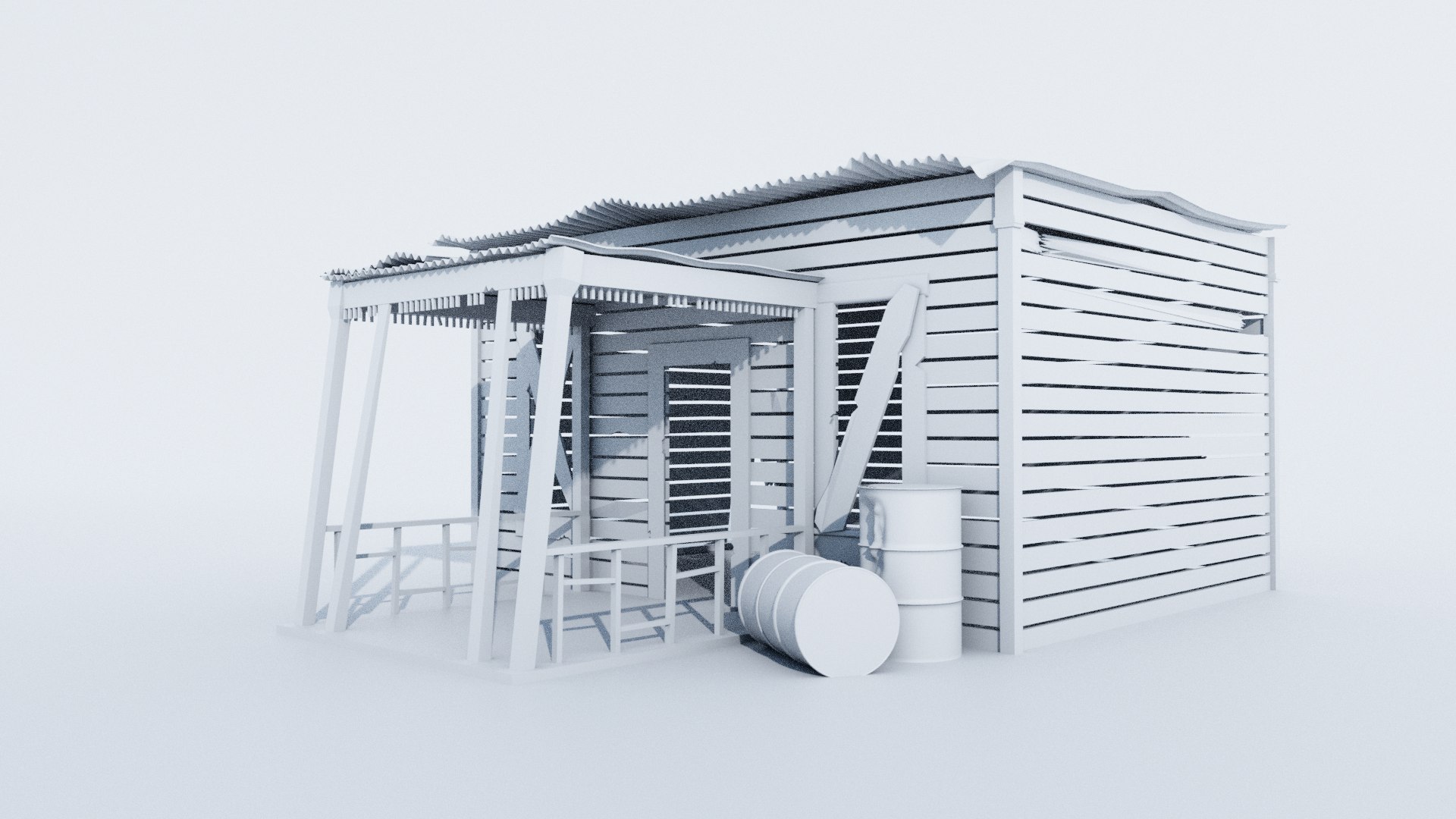 Old Shack-Slum Asset 3D - TurboSquid 2000592