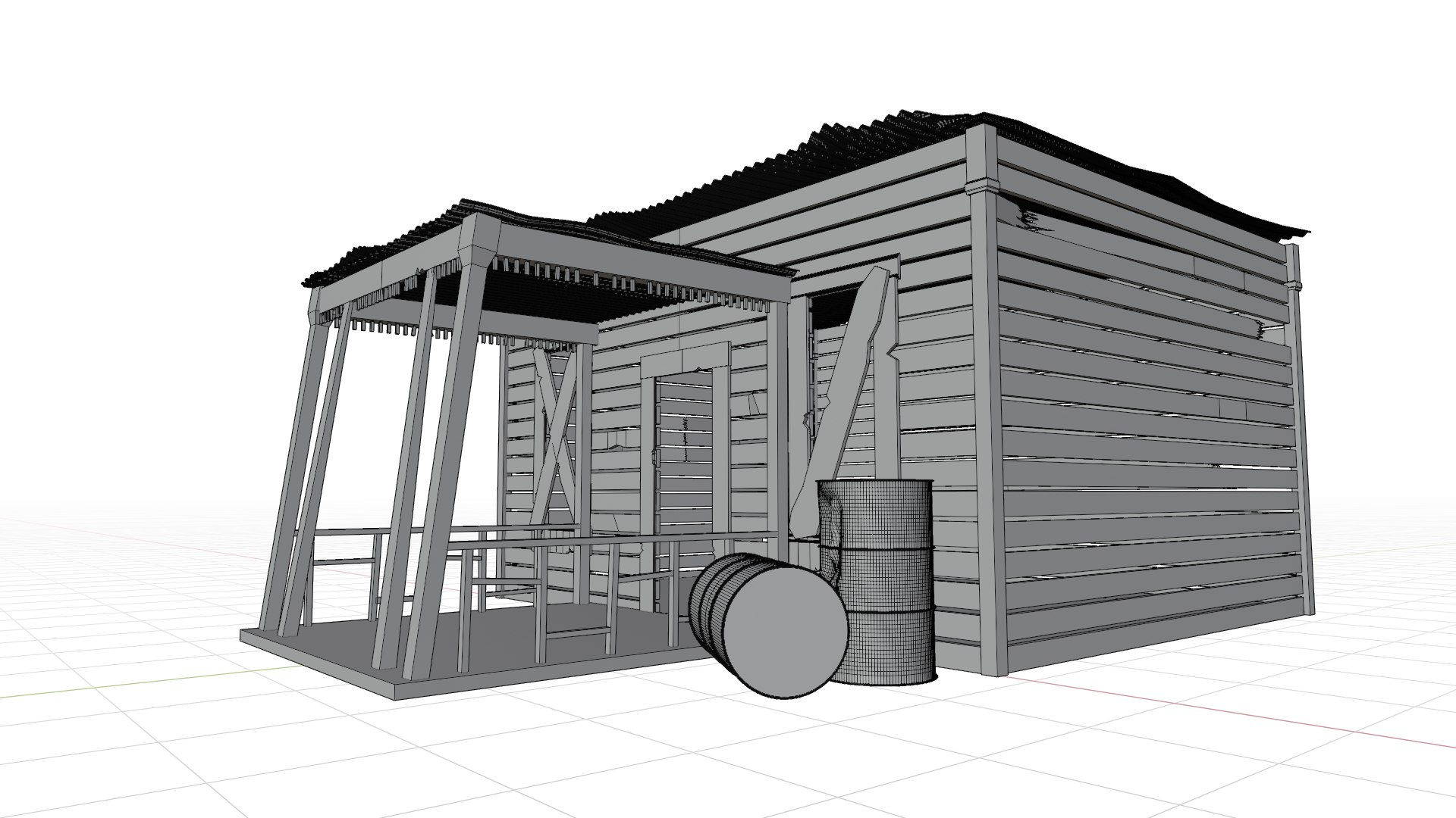 Old Shack-Slum Asset 3D - TurboSquid 2000592