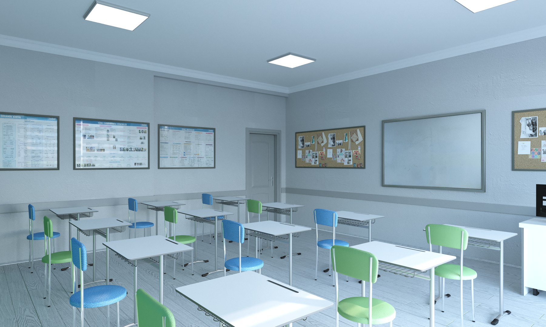 3D classroom class room - TurboSquid 1680569