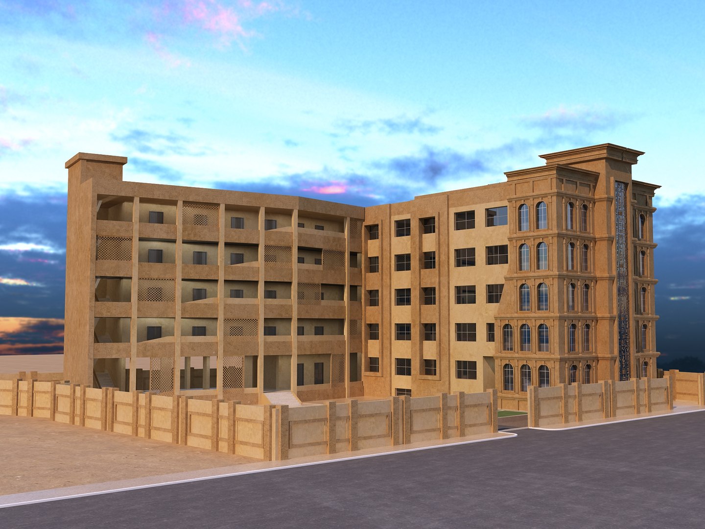 0207 - School Architecture Project - Blender Model - TurboSquid 2241479