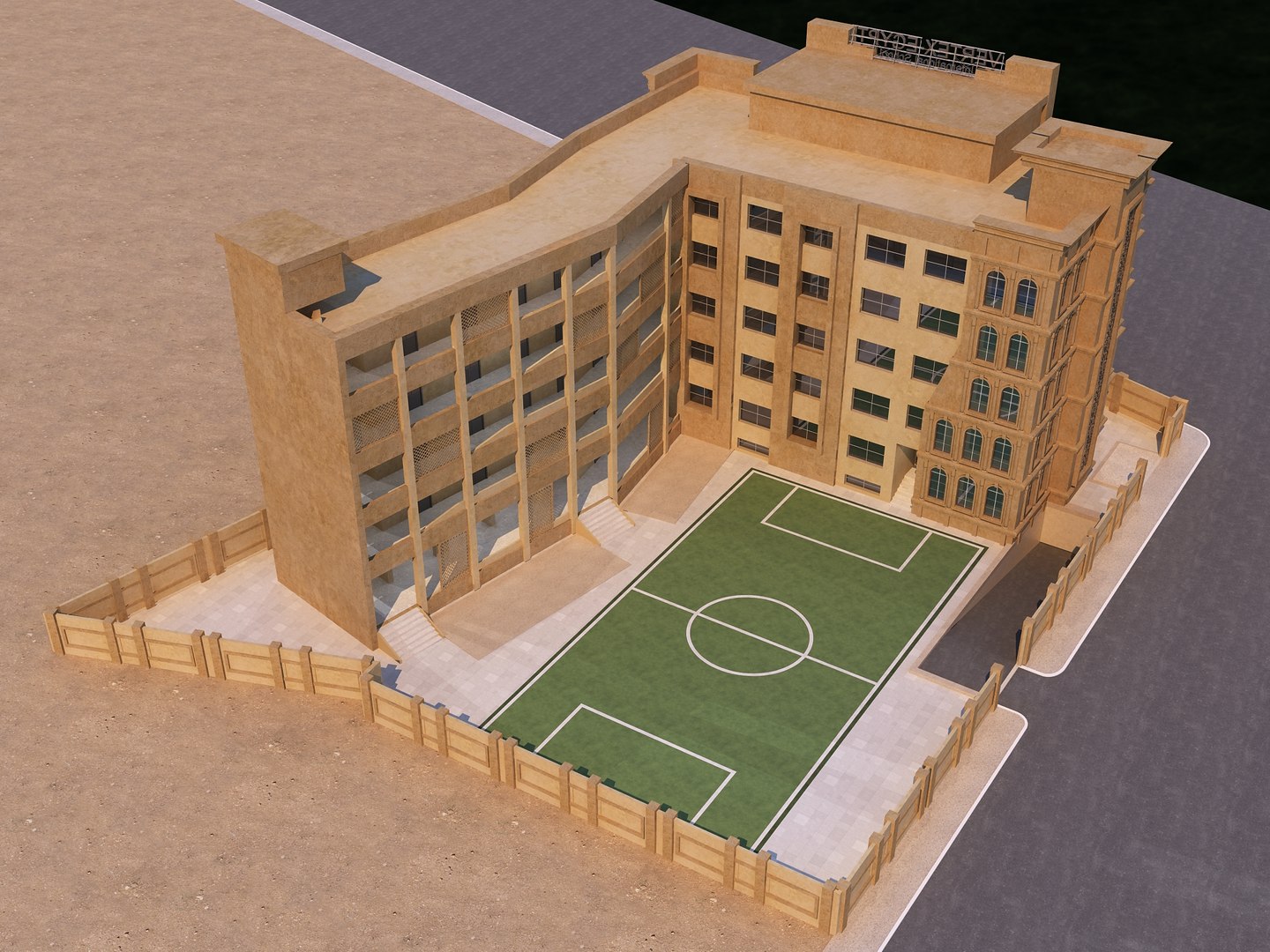 0207 - School Architecture Project - Blender Model - TurboSquid 2241479