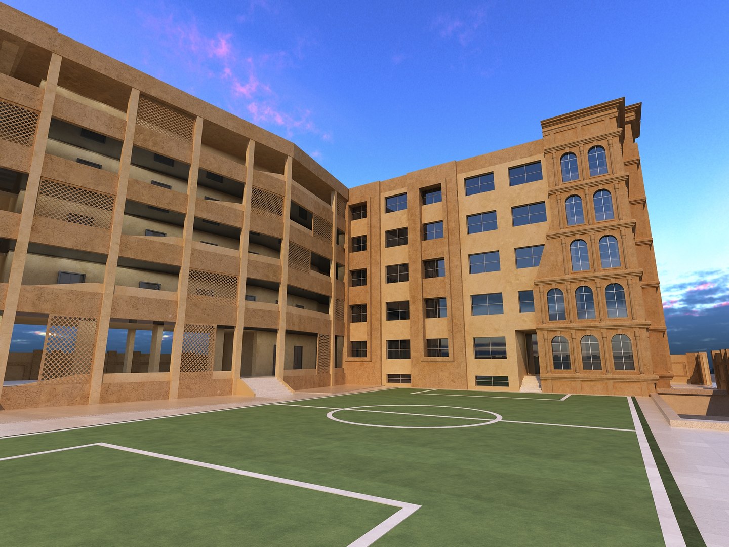 0207 - School Architecture Project - Blender Model - TurboSquid 2241479