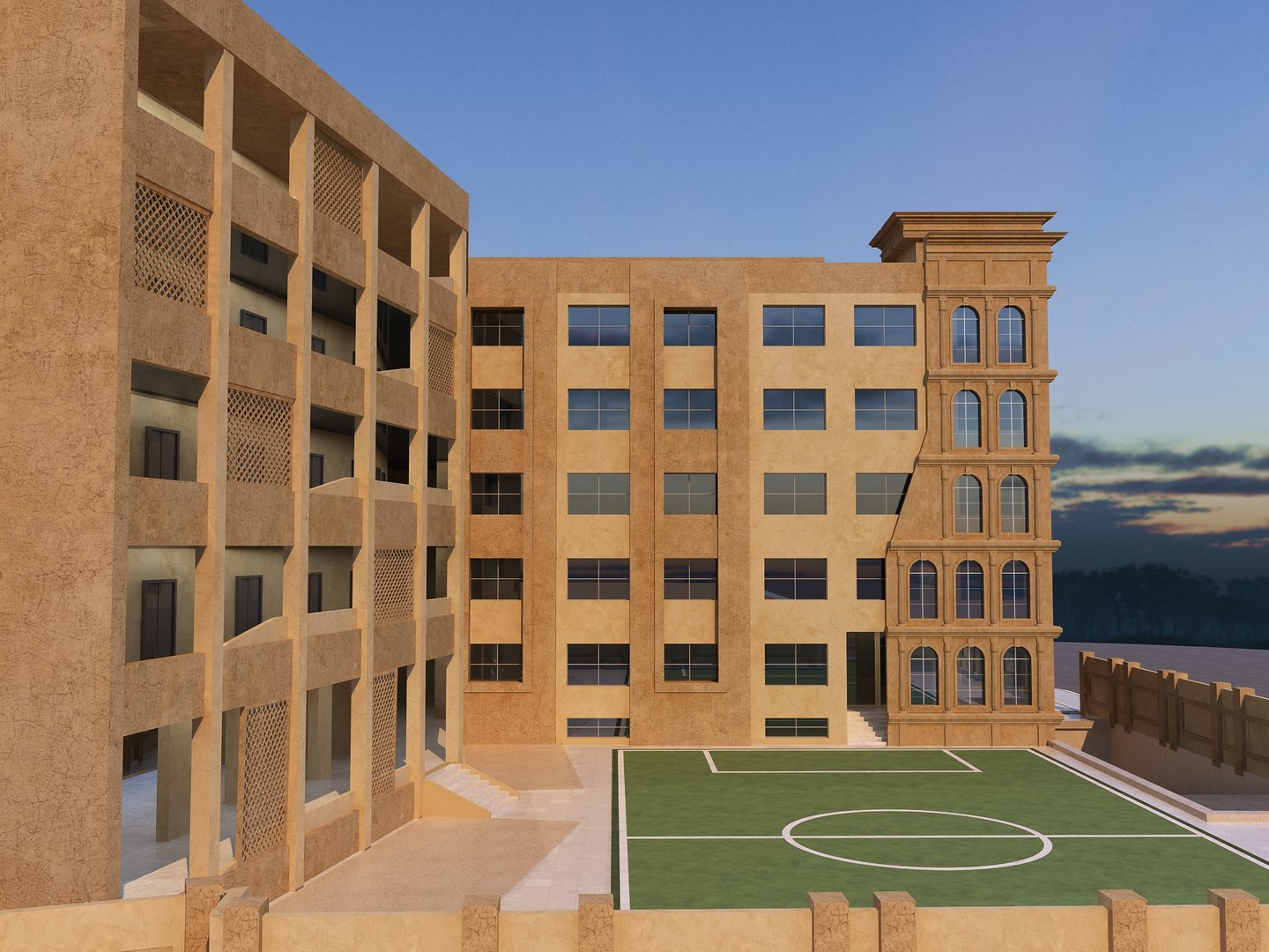 0207 - School Architecture Project - Blender Model - TurboSquid 2241479