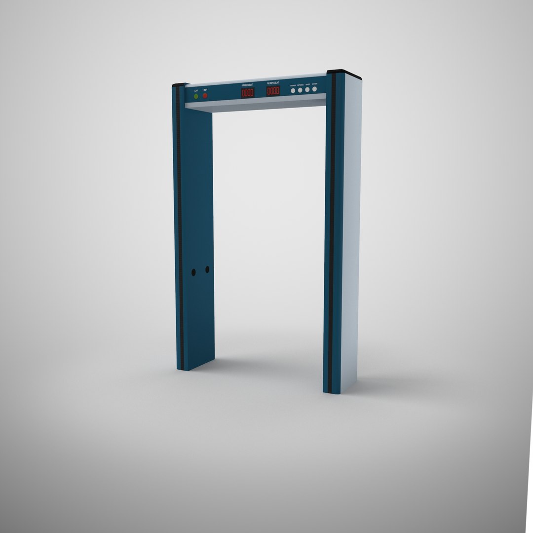 3D Walk Through Metal Detector Model - TurboSquid 2154632
