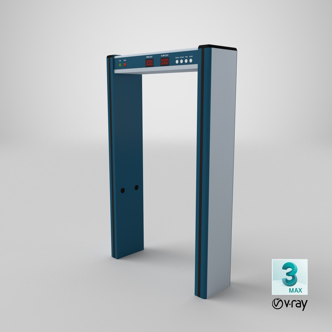 3D Walk Through Metal Detector Model - TurboSquid 2154632