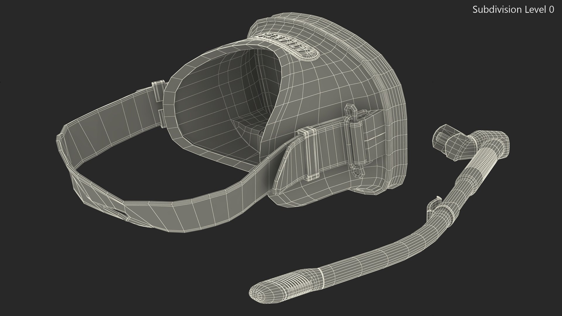 3D Scuba Diving Mask And Snorkel - TurboSquid 2228881