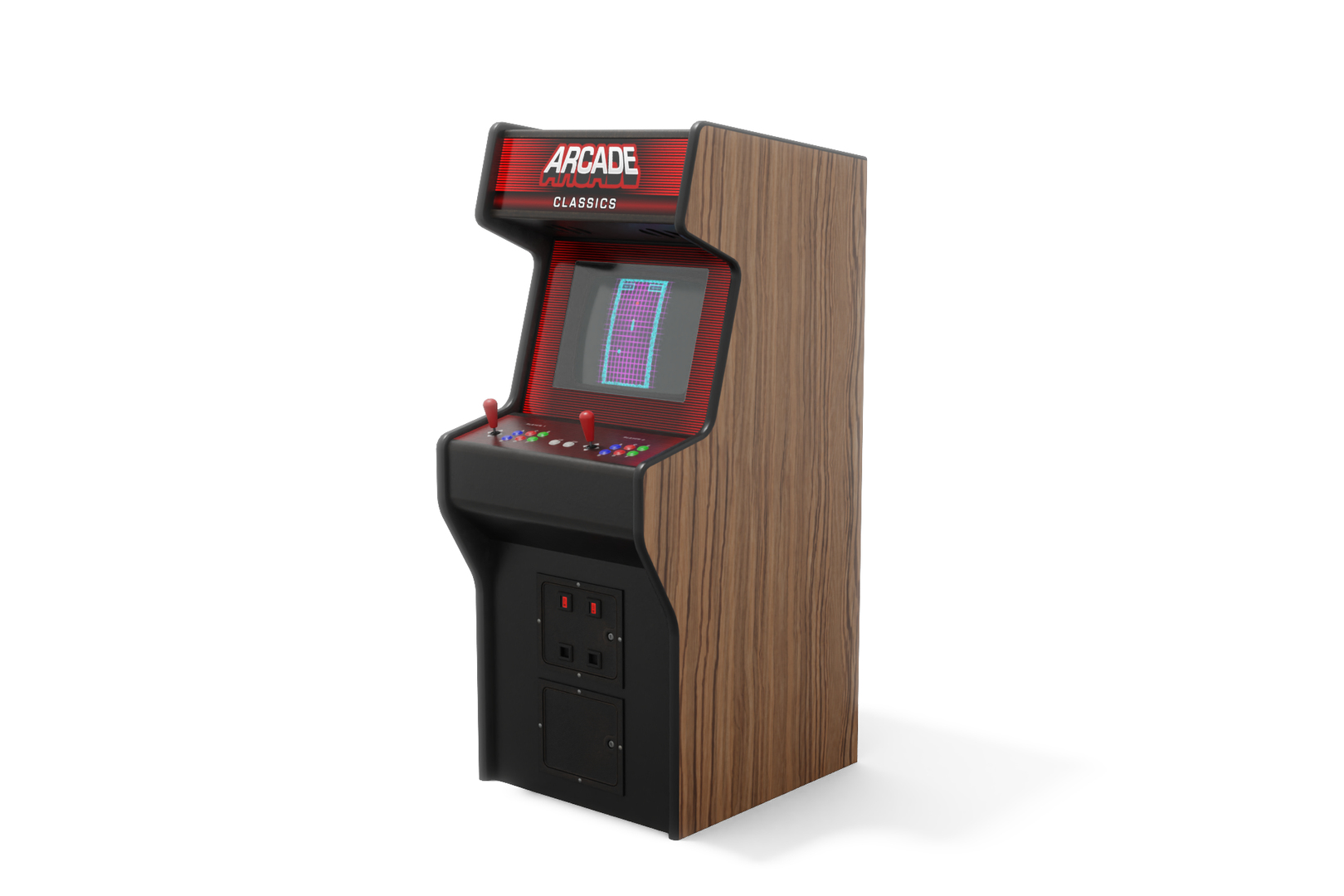 3D Vintage Arcade Cabinet - TurboSquid 2221544