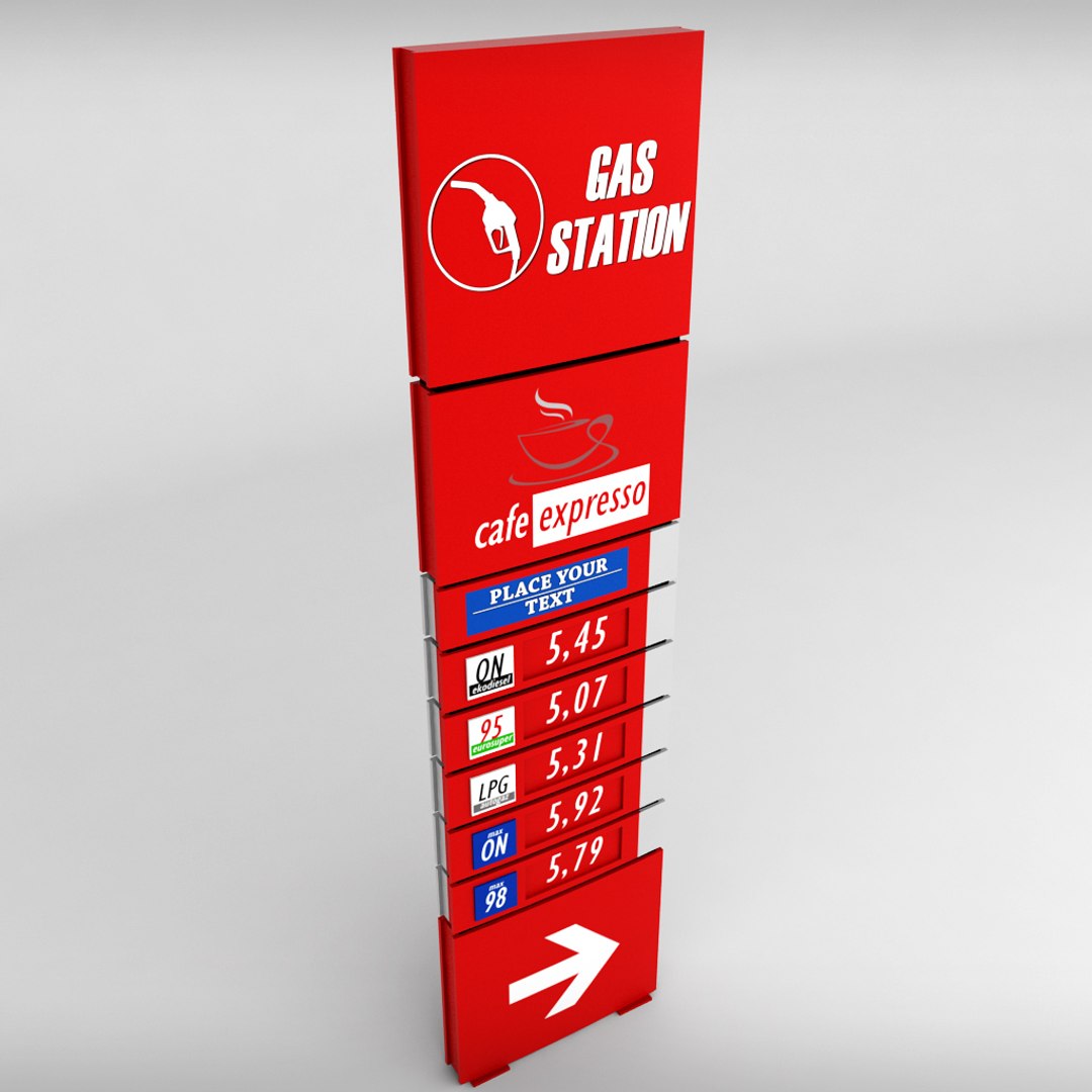 Gas Station Price Sign Max