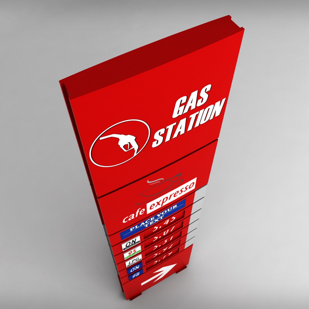 Gas Station Price Sign Max