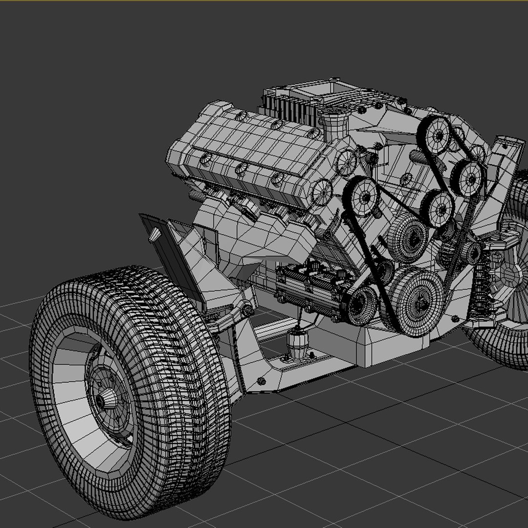 Chassic Sc Engine 3d Model