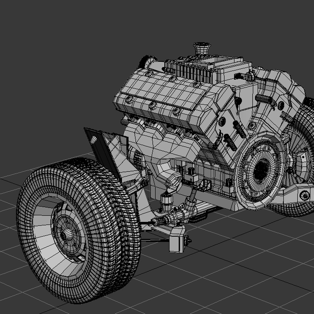 Chassic Sc Engine 3d Model