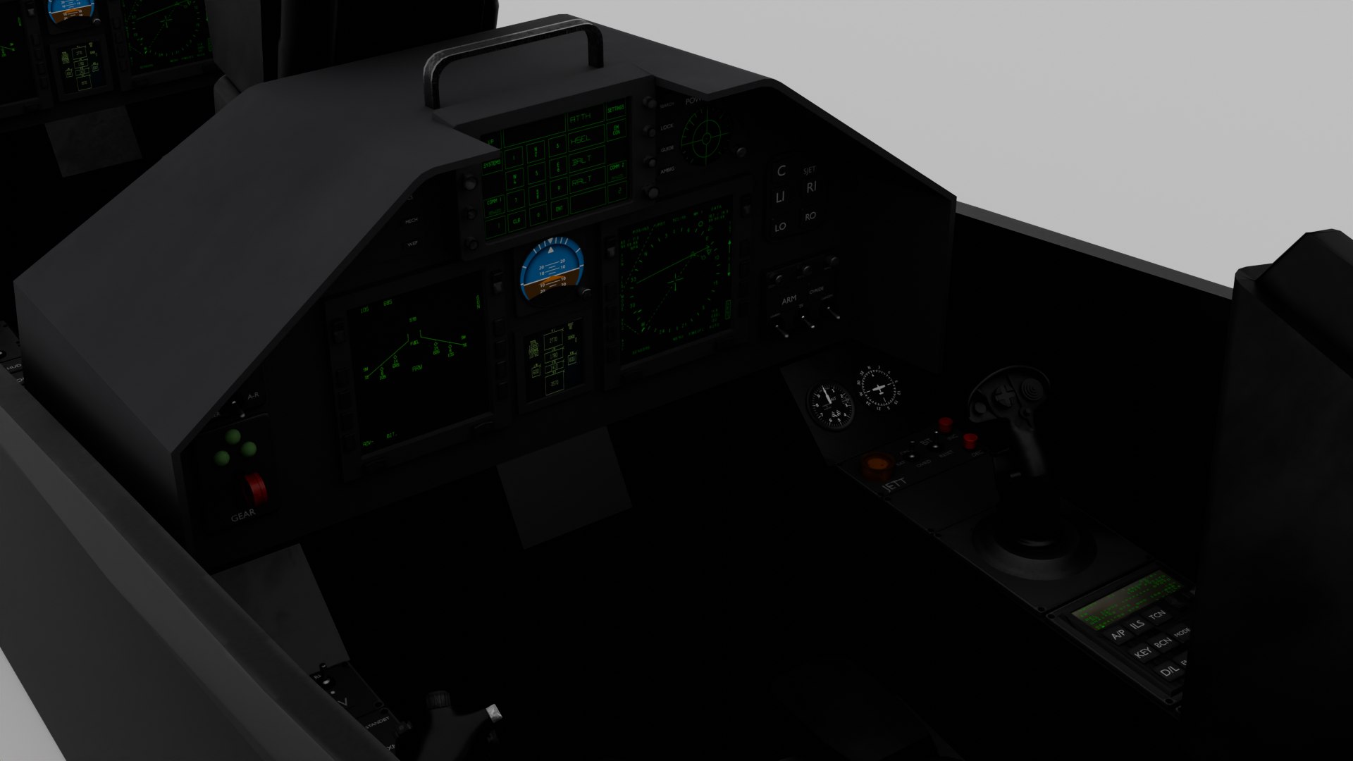 Fighter Cockpit 3D Model - TurboSquid 2242016