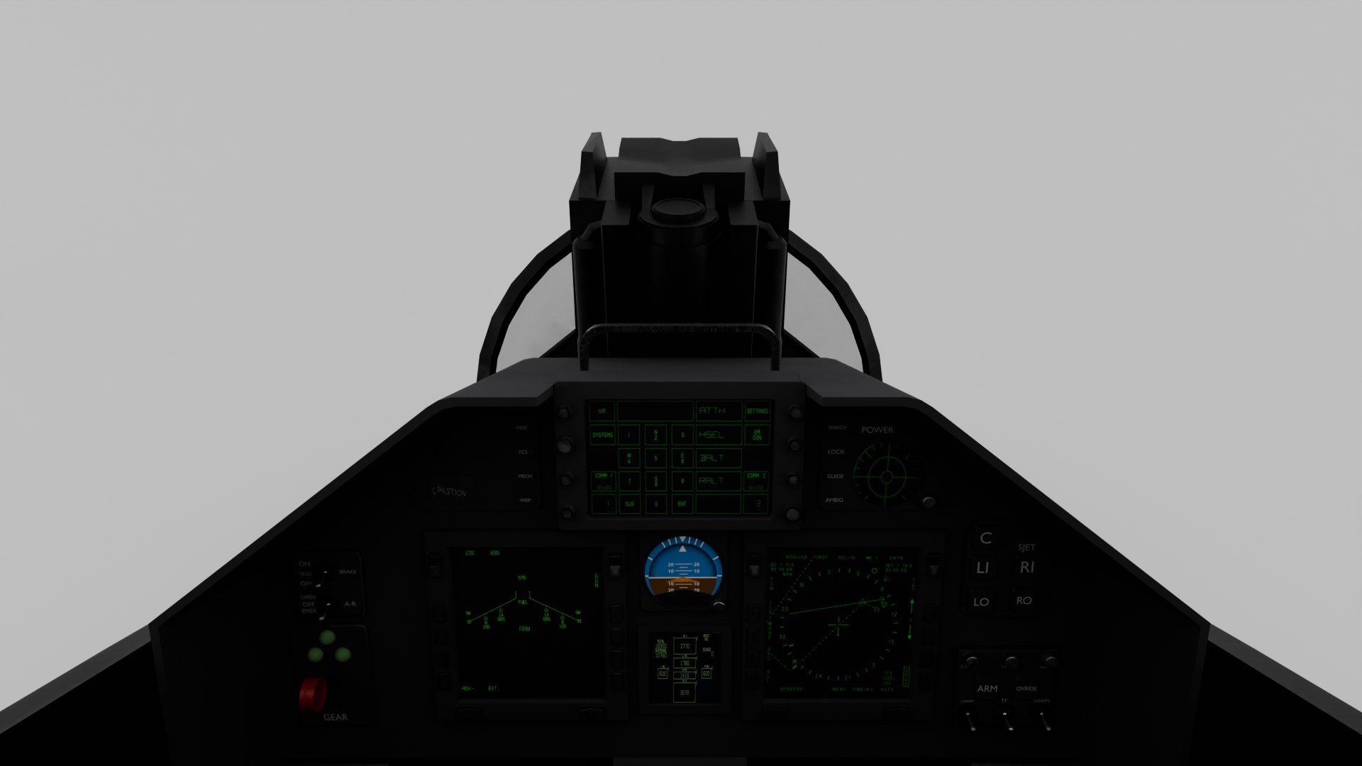 Fighter Cockpit 3D Model - TurboSquid 2242016