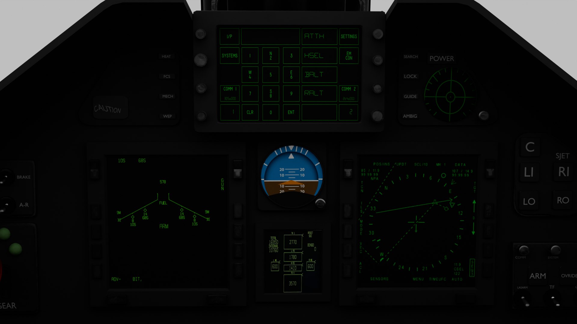 Fighter Cockpit 3D Model - TurboSquid 2242016