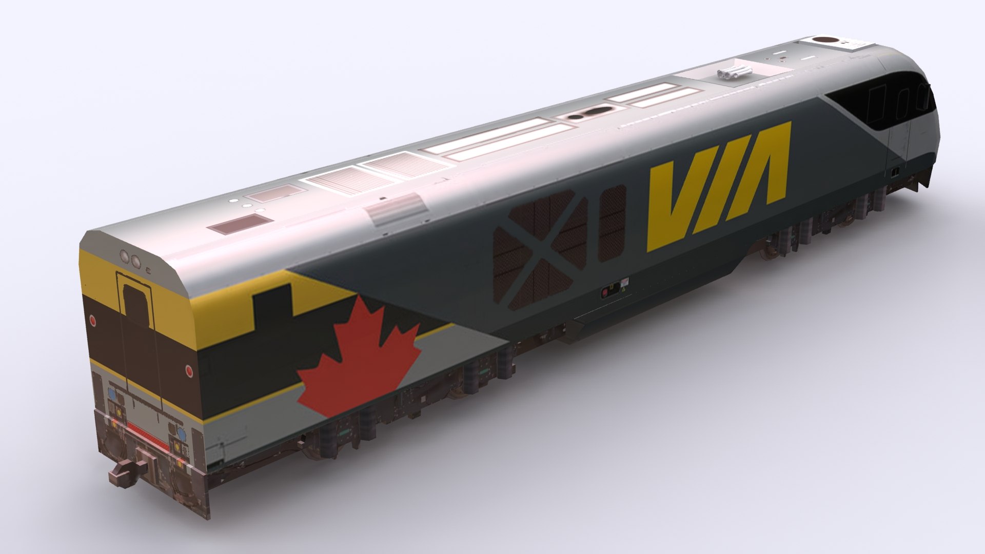 3D VIA SC 42 Locomotive Model - TurboSquid 1977906