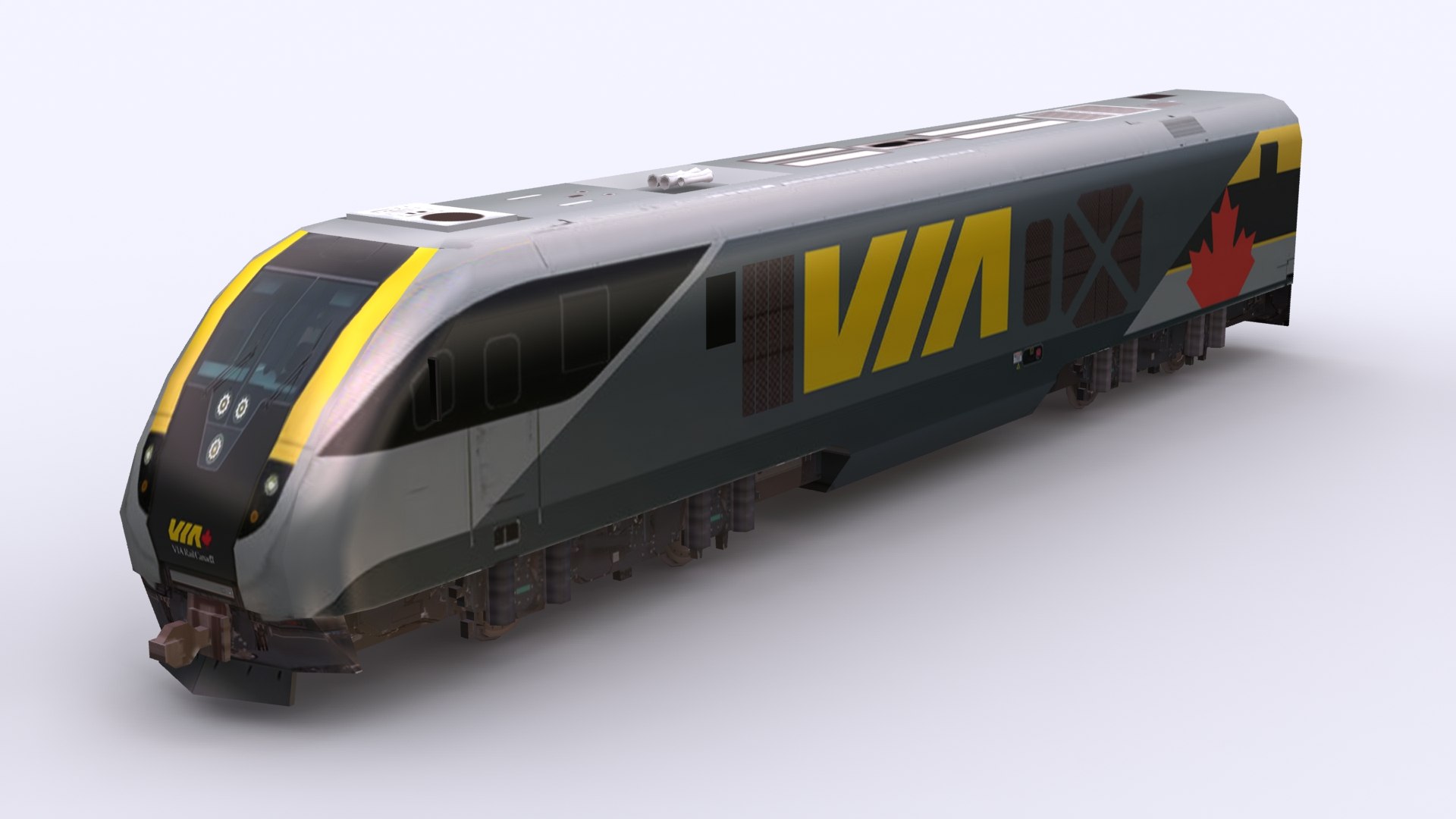 3D VIA SC 42 Locomotive Model - TurboSquid 1977906