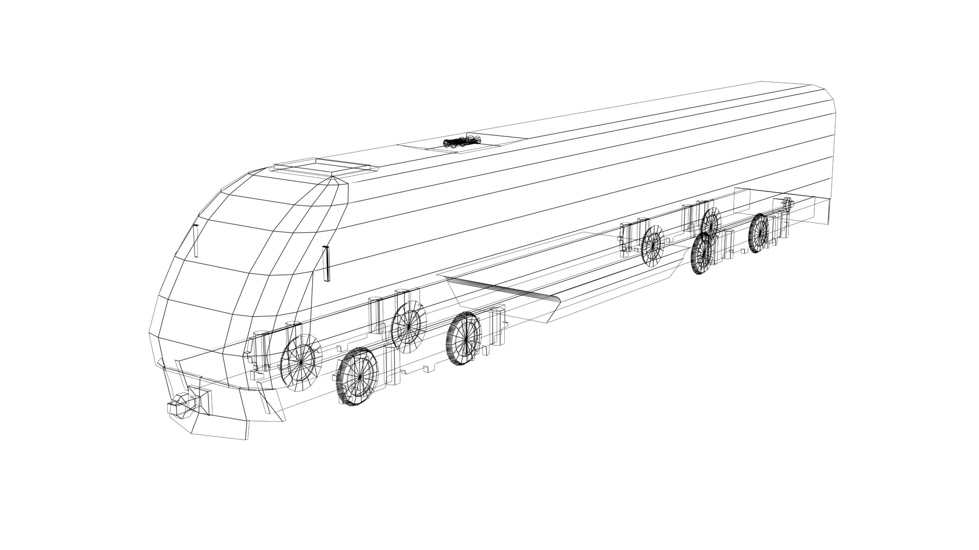 3D VIA SC 42 Locomotive Model - TurboSquid 1977906