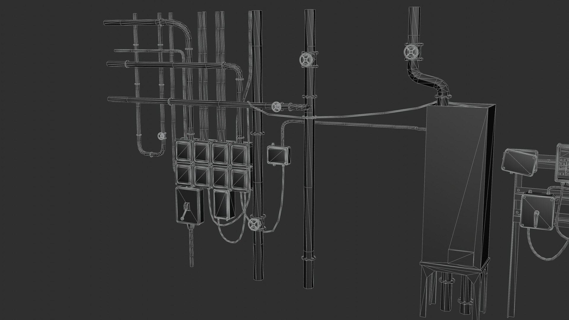 3D Utility Electric Wall Fuse Boxes Props - TurboSquid 1726128