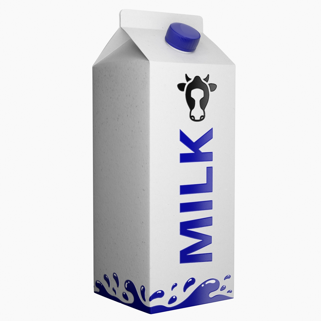 Milk Carton Model - TurboSquid 1564453