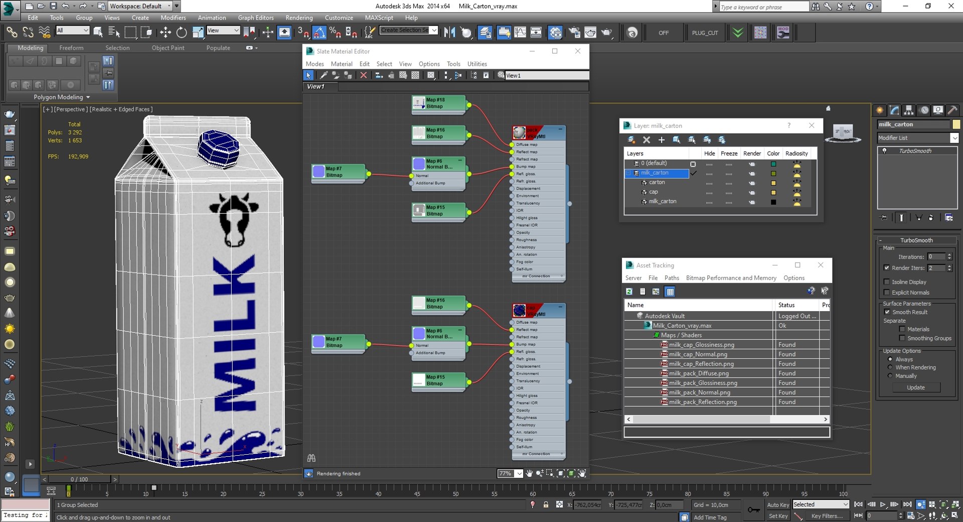 Milk Carton Model - TurboSquid 1564453