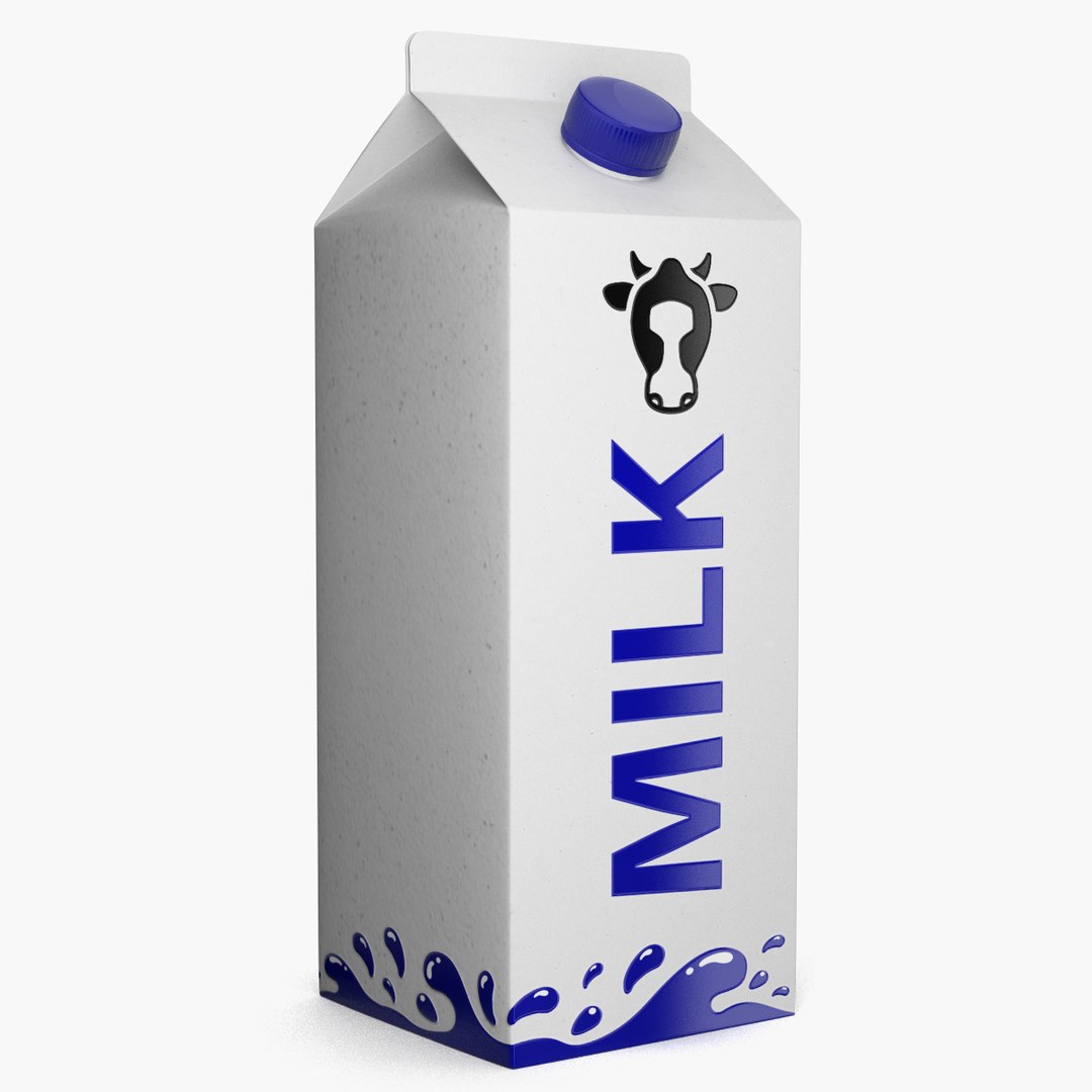 Milk Carton Model - TurboSquid 1564453