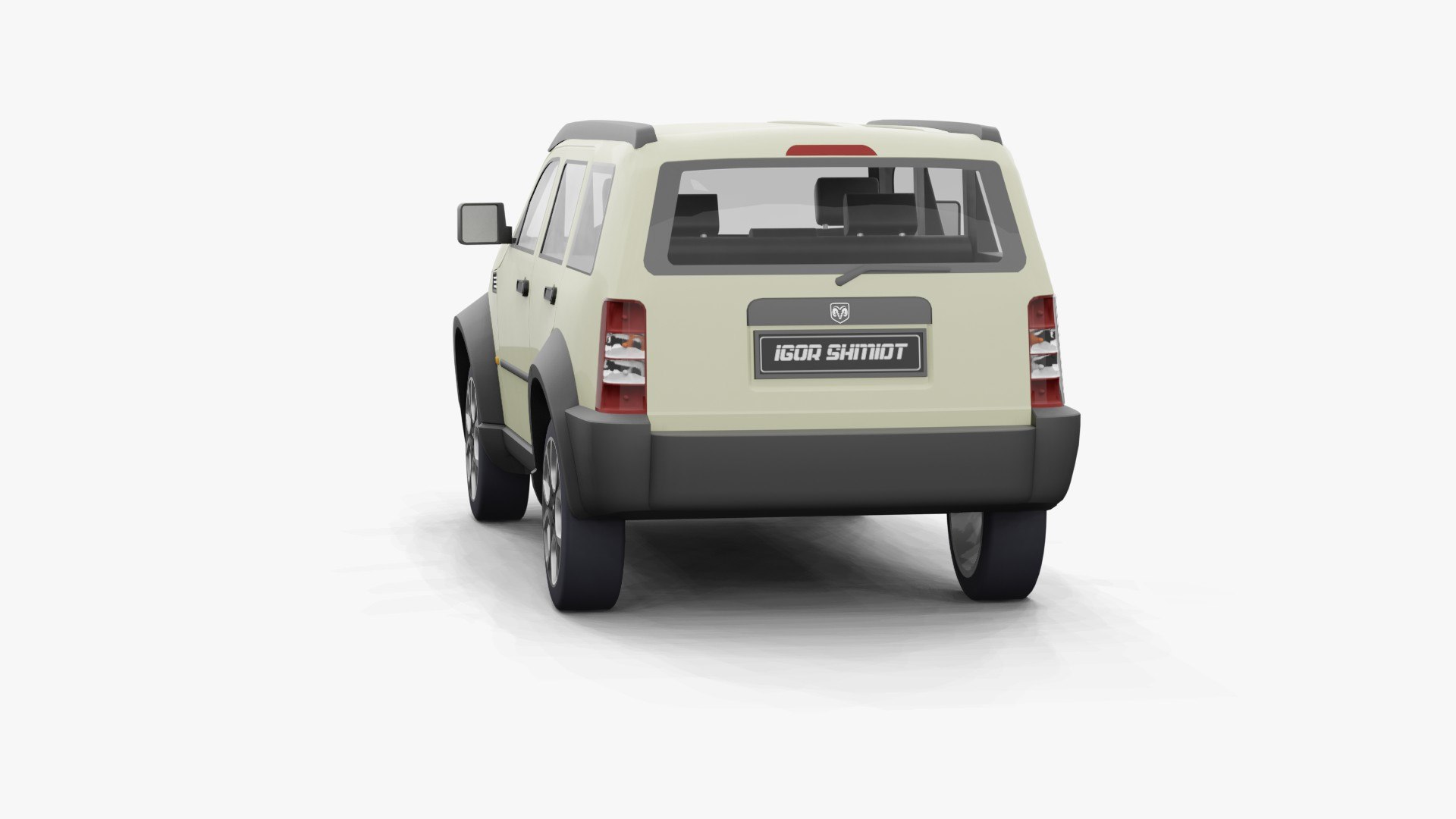Dodge Nitro 2008 Lowpoly 3D Model - TurboSquid 1965379