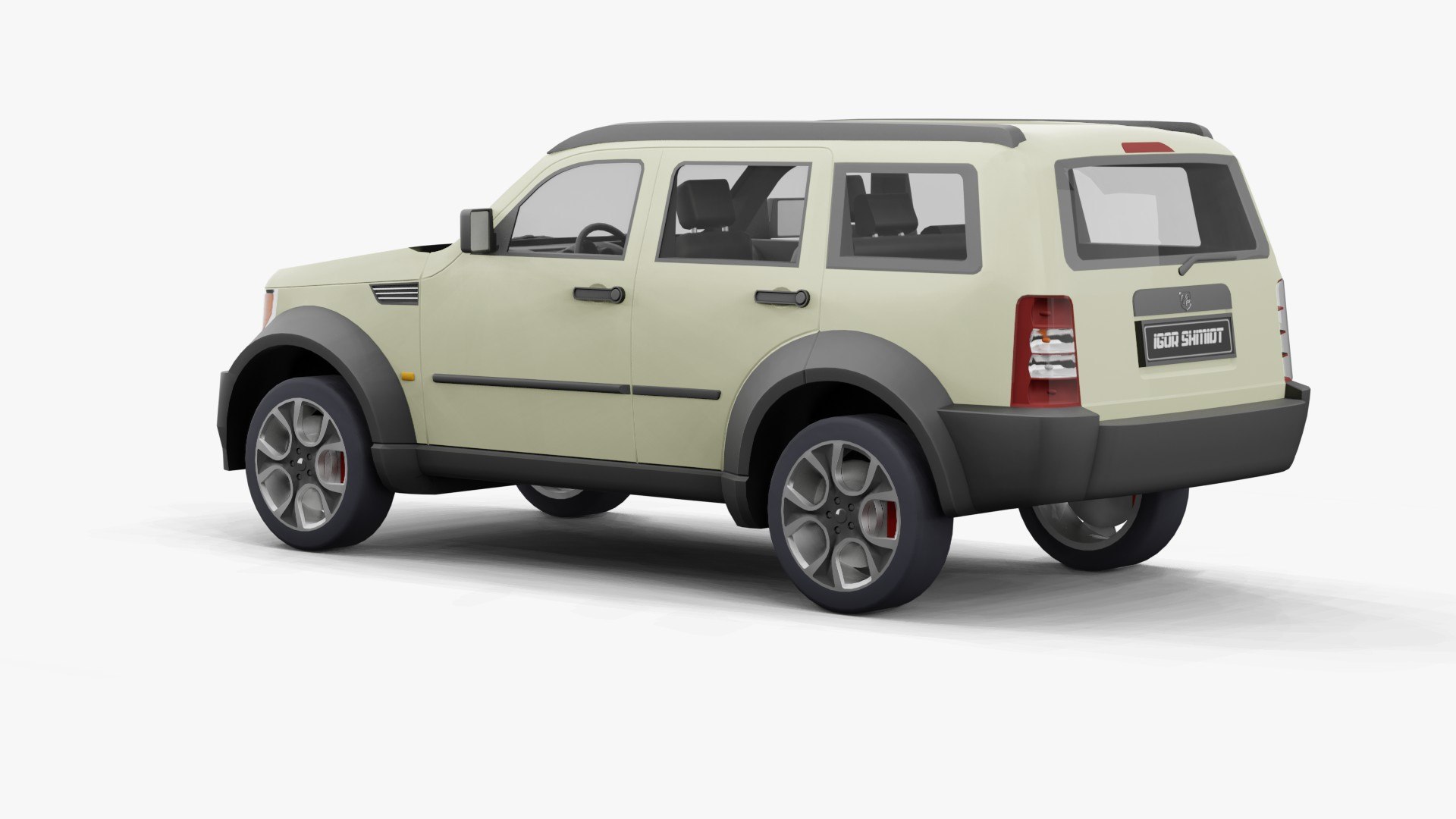 Dodge Nitro 2008 Lowpoly 3D Model - TurboSquid 1965379