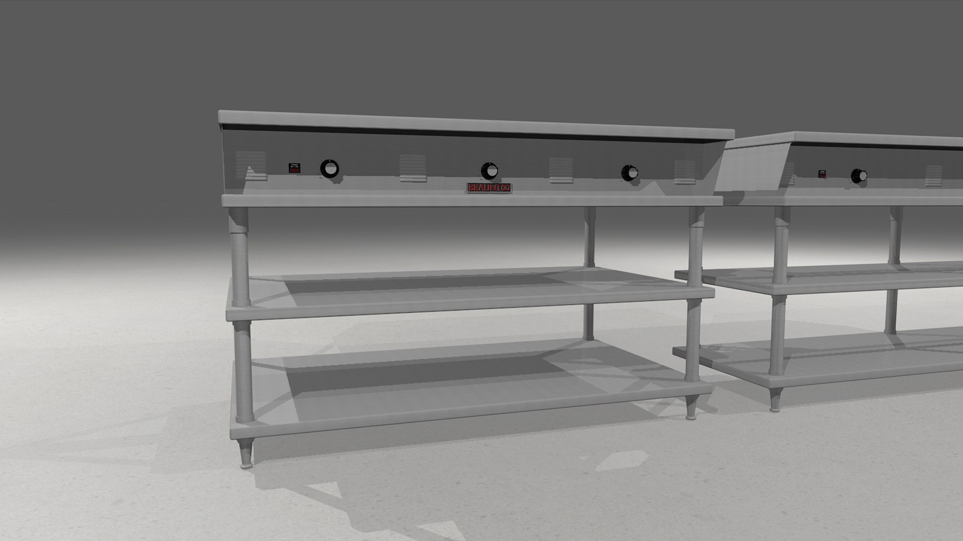 Steam Table Restaurant 3d C4d