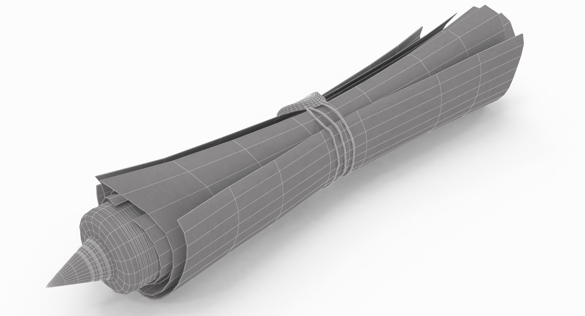 3D Paper Scroll - TurboSquid 1262682