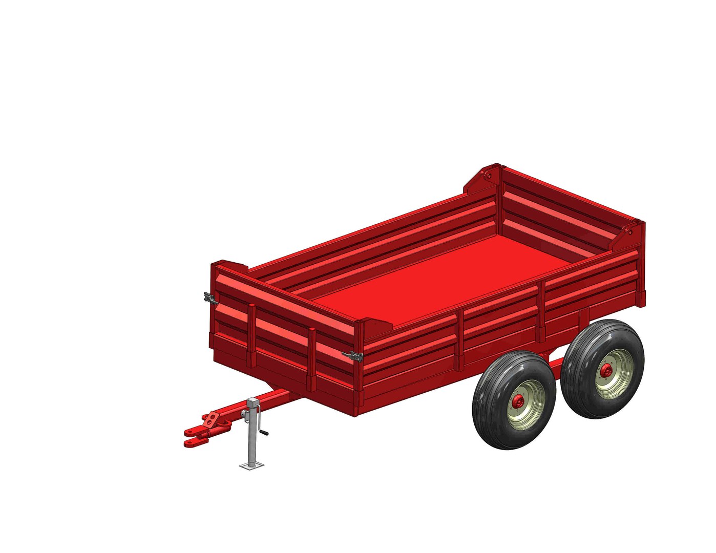 Dump Trailer 3D Model - TurboSquid 1264249