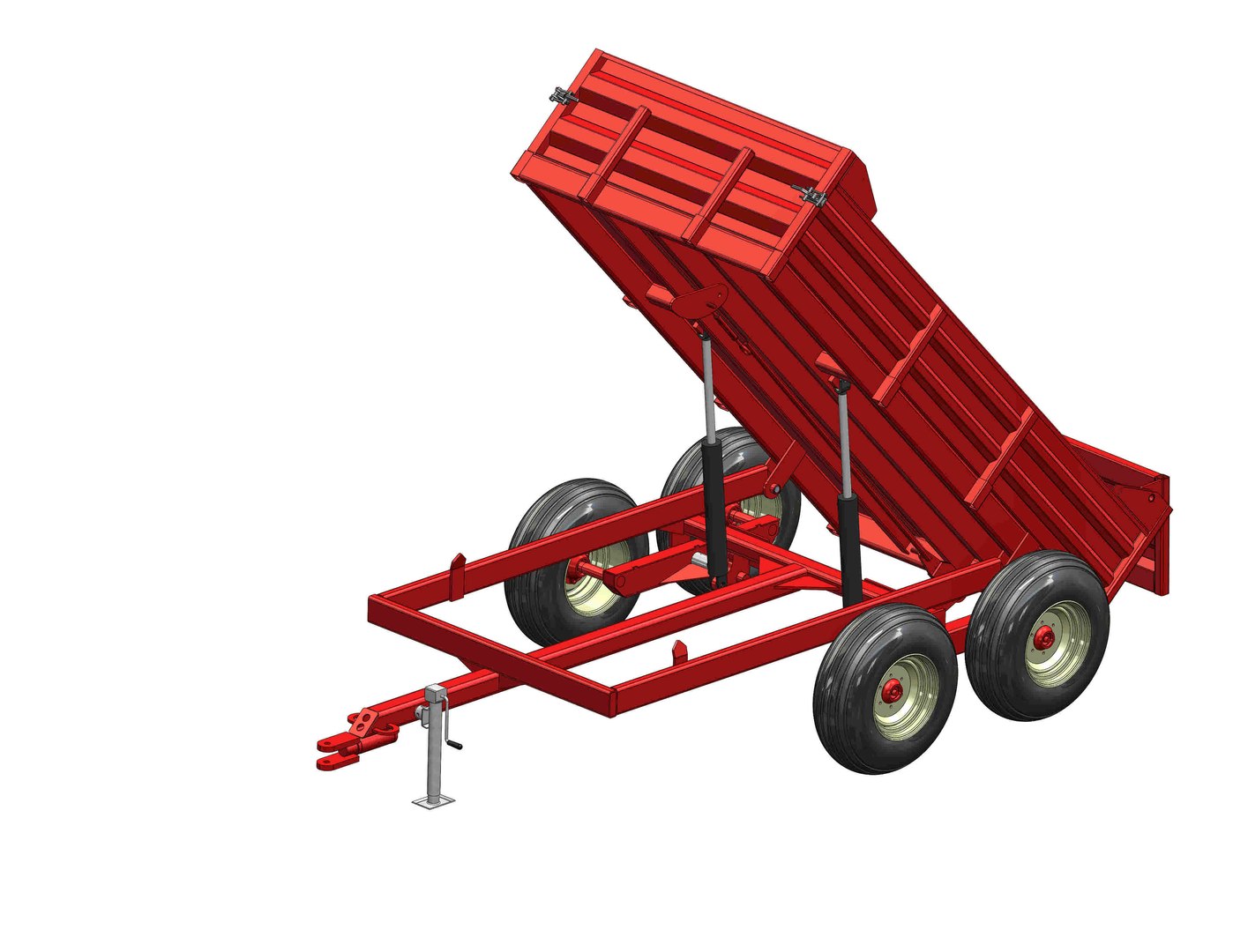 Dump Trailer 3D Model - TurboSquid 1264249