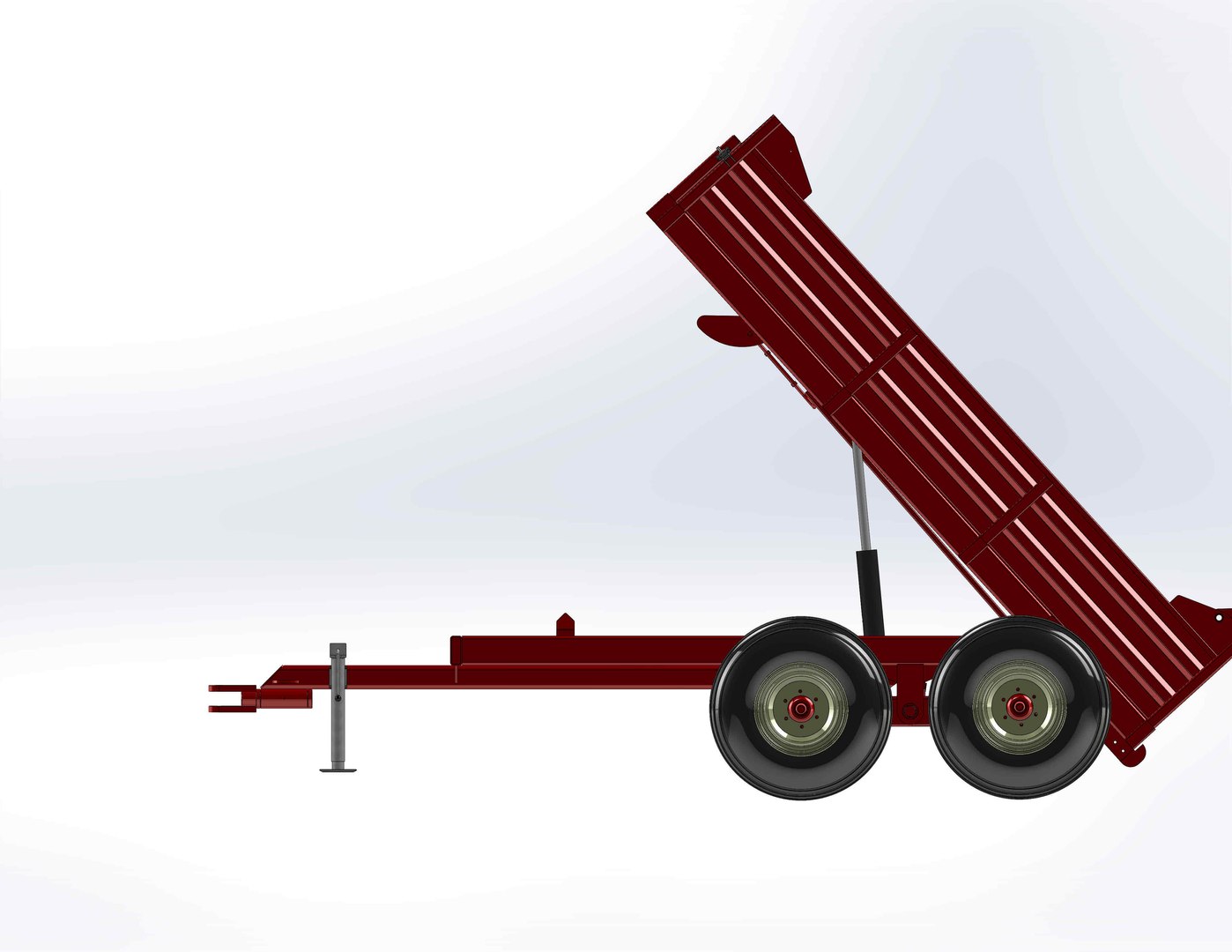 Dump Trailer 3D Model - TurboSquid 1264249