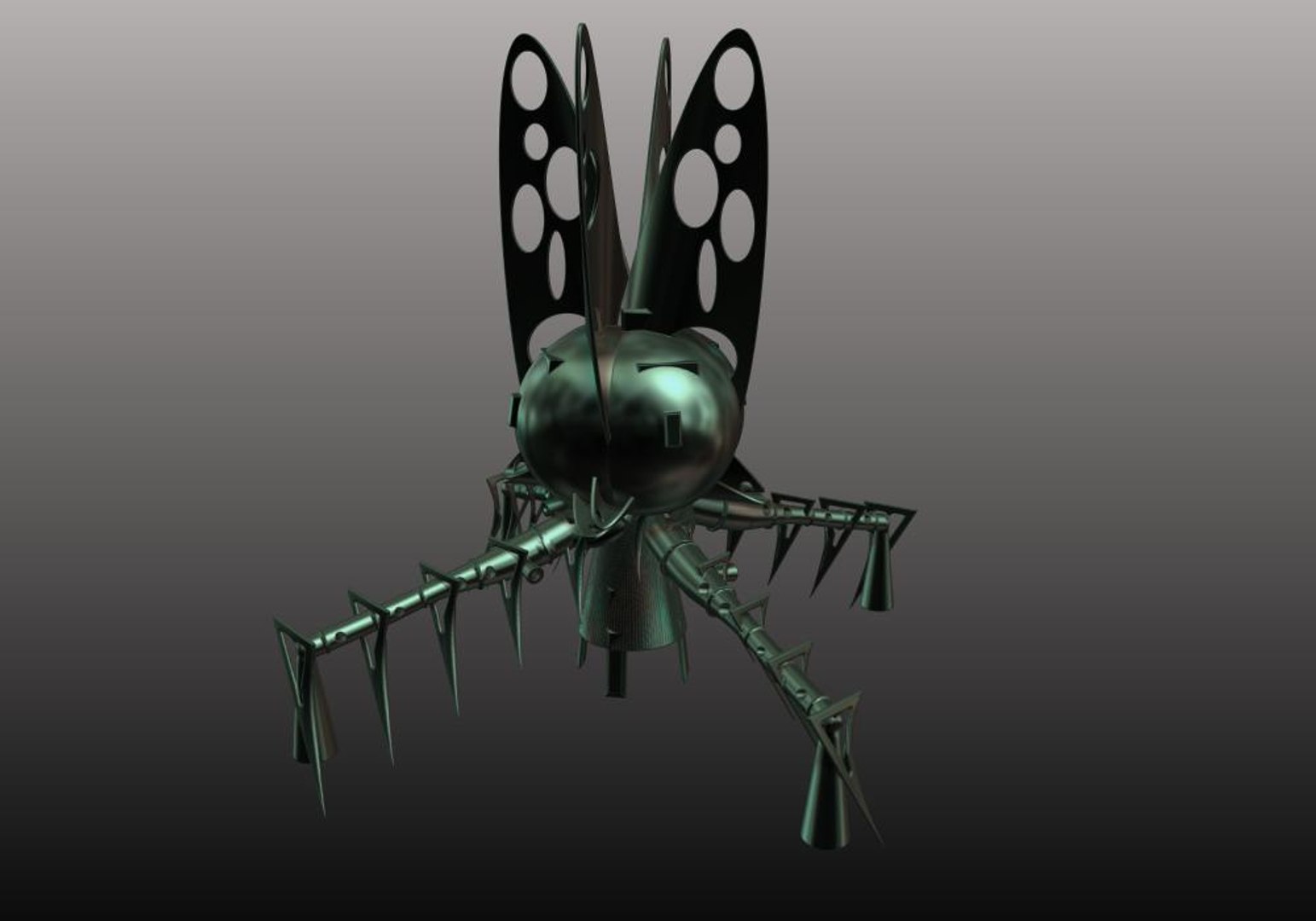 Free Land Spacecraft 3d Model